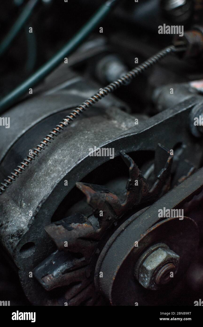 Vertical high angle shot of black engines - perfect for background ...