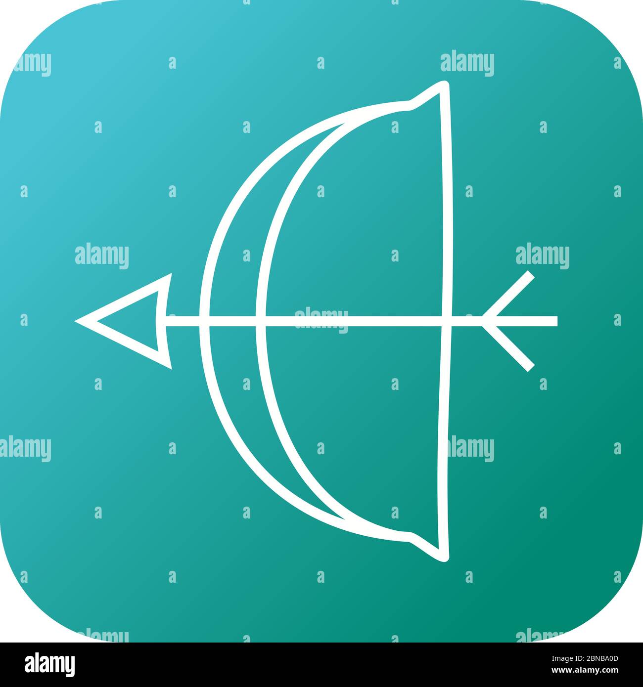 Beautiful Archery Line Vector Icon Stock Vector Image & Art - Alamy