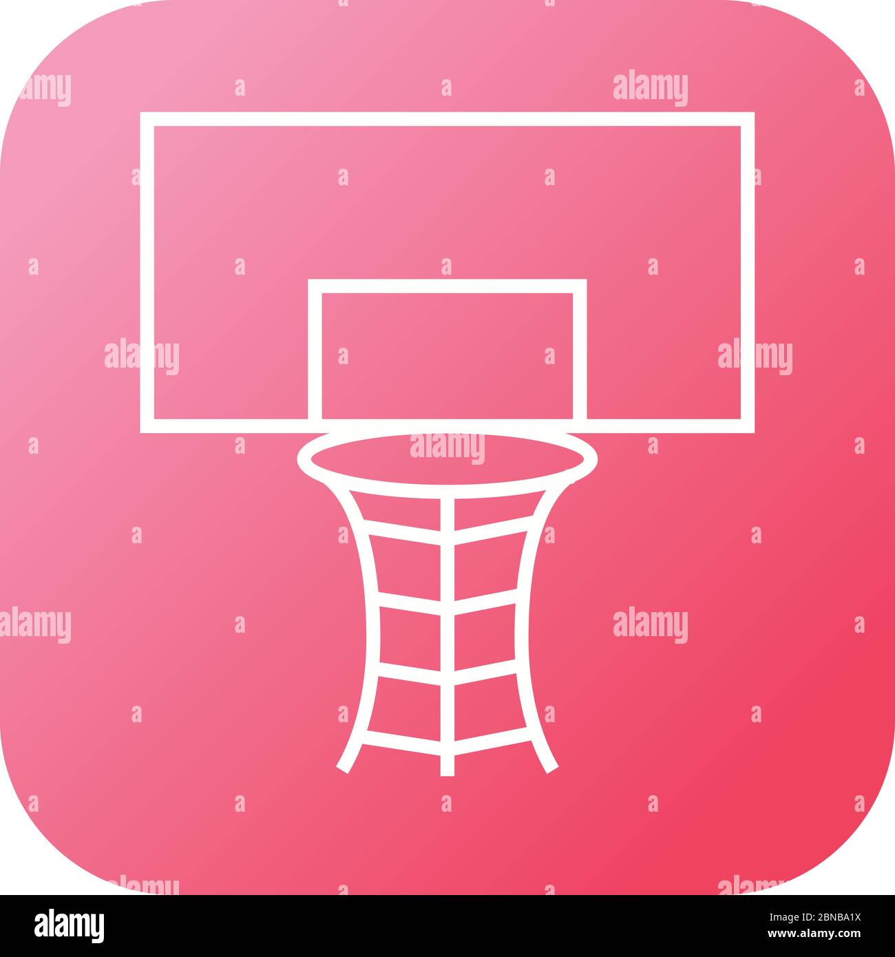 Beautiful Volleyball Hoop Vector Icon Stock Vector Image & Art - Alamy