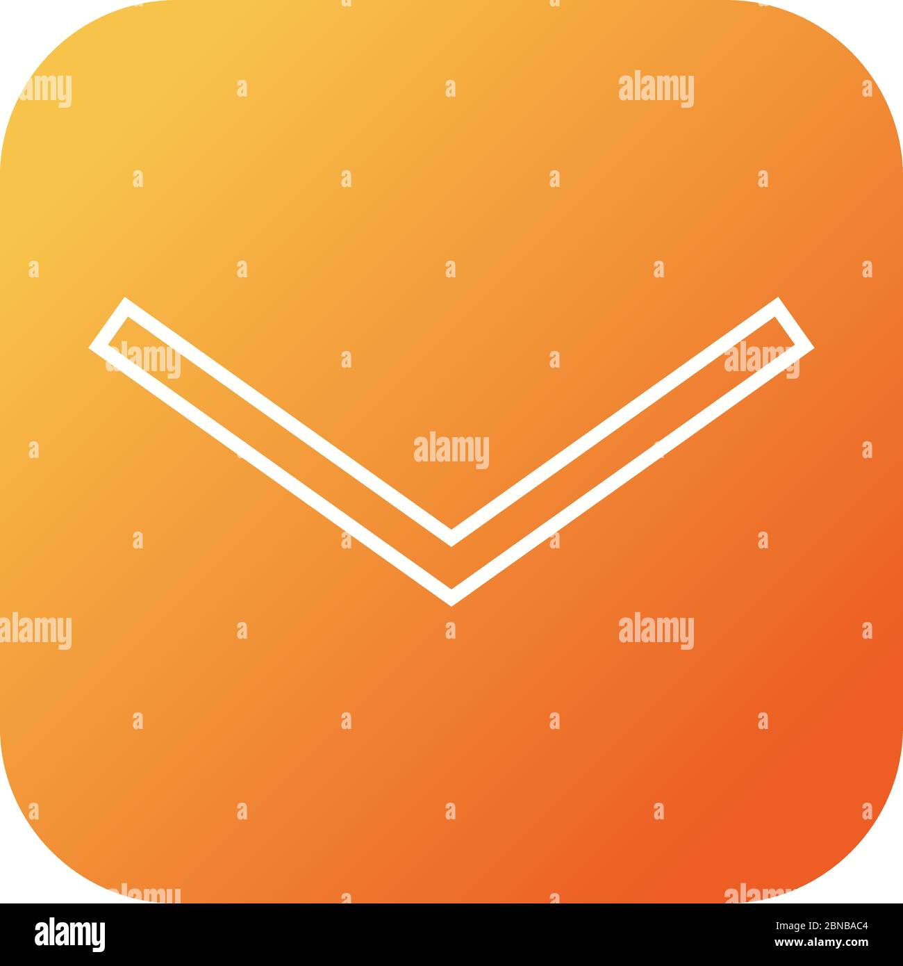 Beautiful Arrow Down Line Vector Icon Stock Vector Image & Art - Alamy
