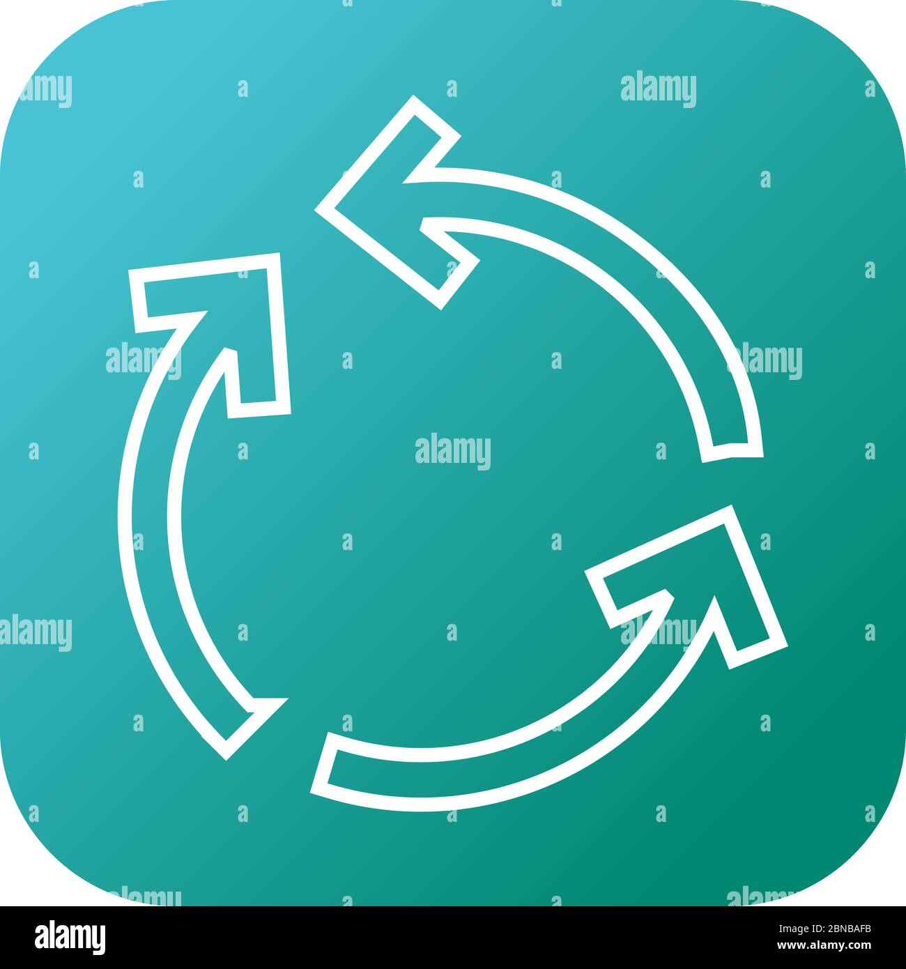 Beautiful Cycle Arrow Line Vector Icon Stock Vector Image & Art - Alamy