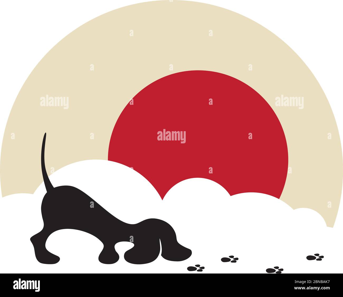 little dog sniffing Stock Vector Image & Art - Alamy