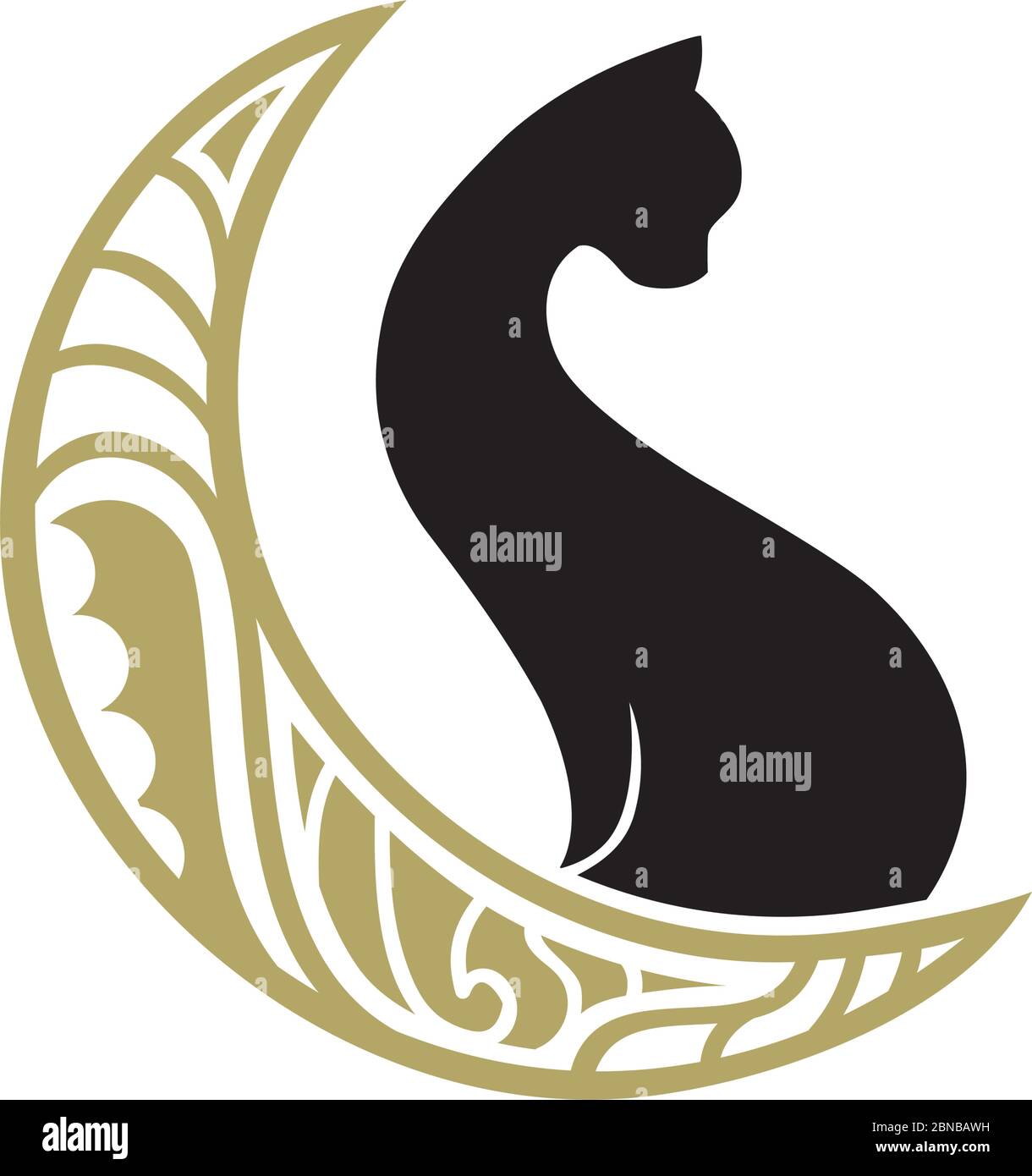 Cute golden moon crescent hi-res stock photography and images - Alamy