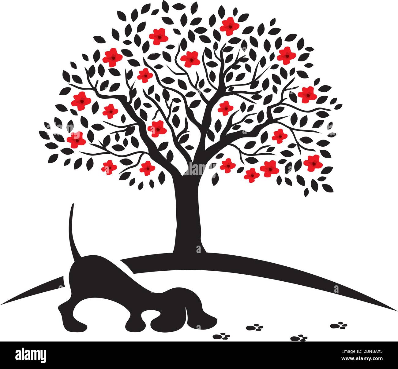 little dog sniffing Stock Vector Image & Art - Alamy