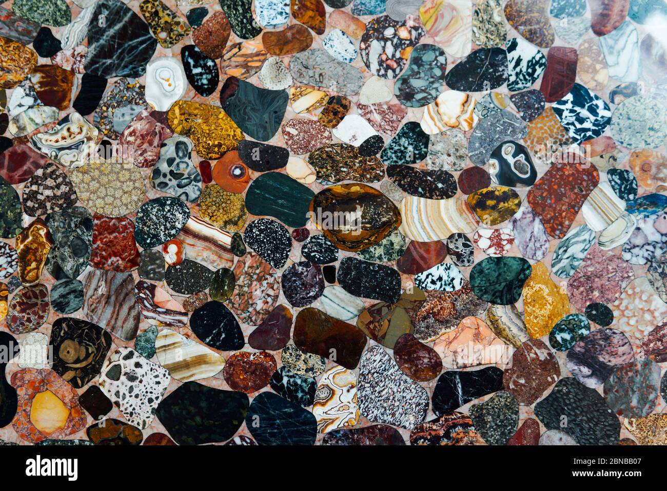 multi-colored mosaic marble granite structure background Stock Photo ...