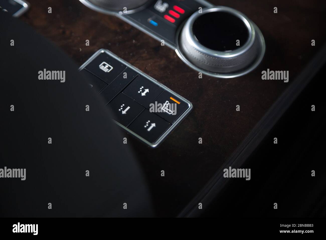 Closeup shot of buttons inside the modern luxury car Stock Photo - Alamy
