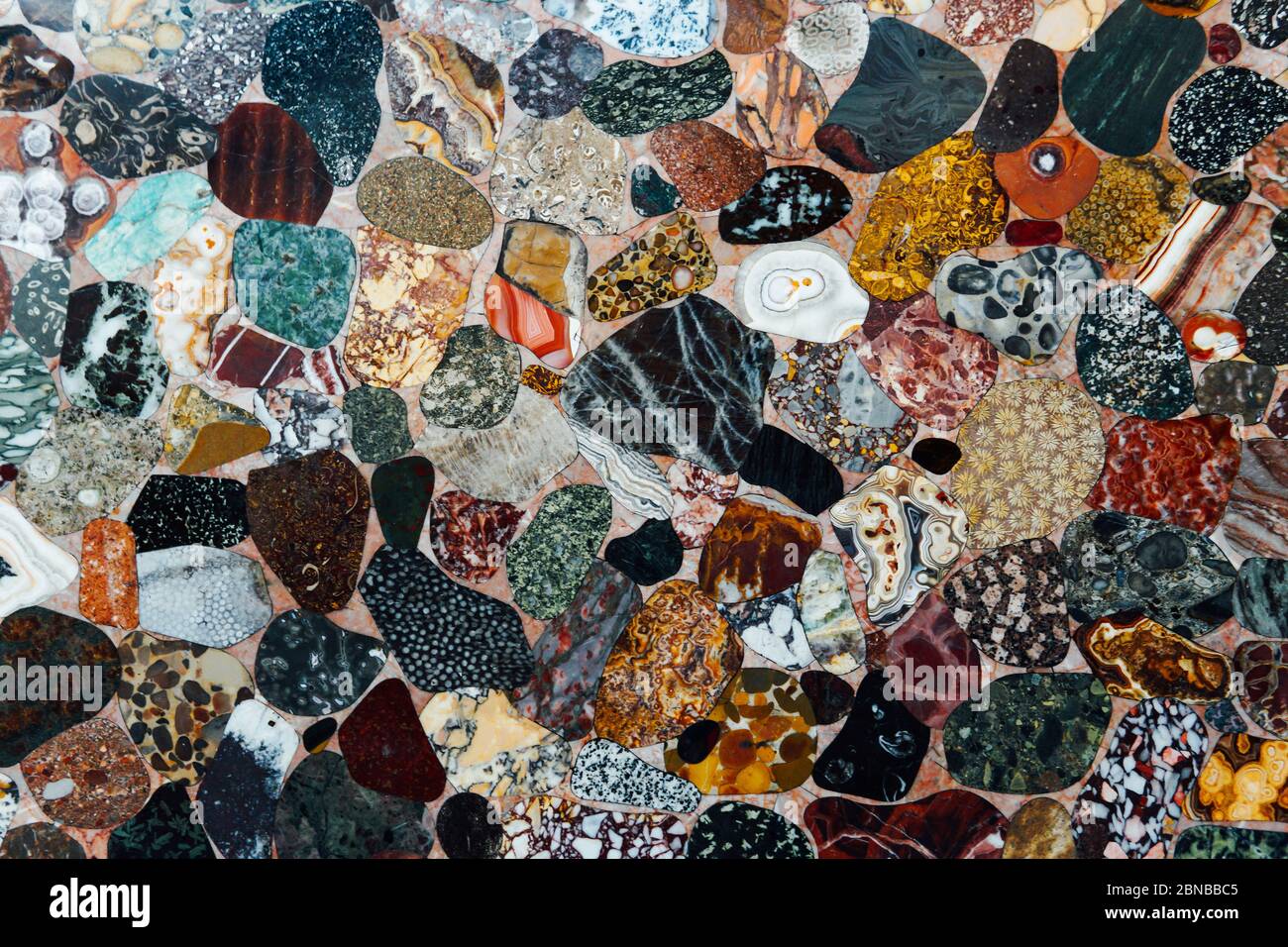 multi-colored mosaic marble granite structure background Stock Photo ...