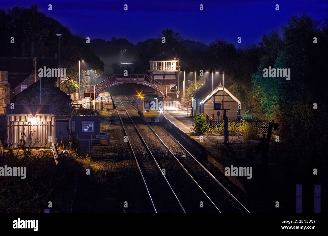 Northern rail class 142 pacer train 142024 calling at Haltwhistle ...