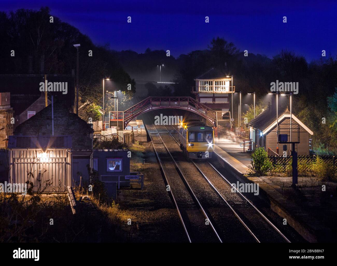Northern rail class 142 pacer train 142024 calling at Haltwhistle ...