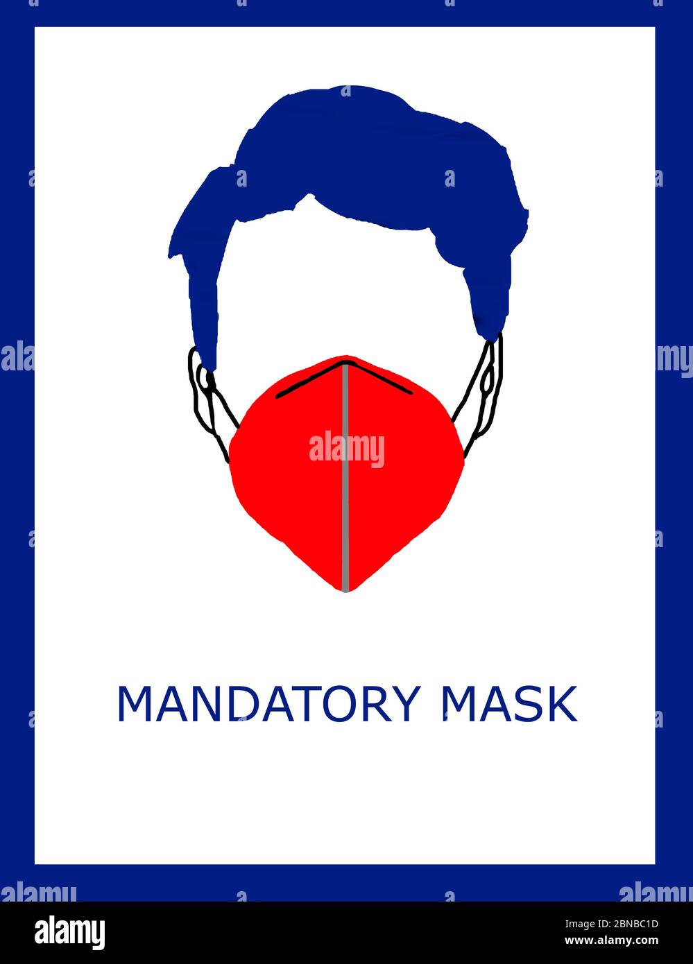 Compulsory mask poster hi-res stock photography and images - Alamy