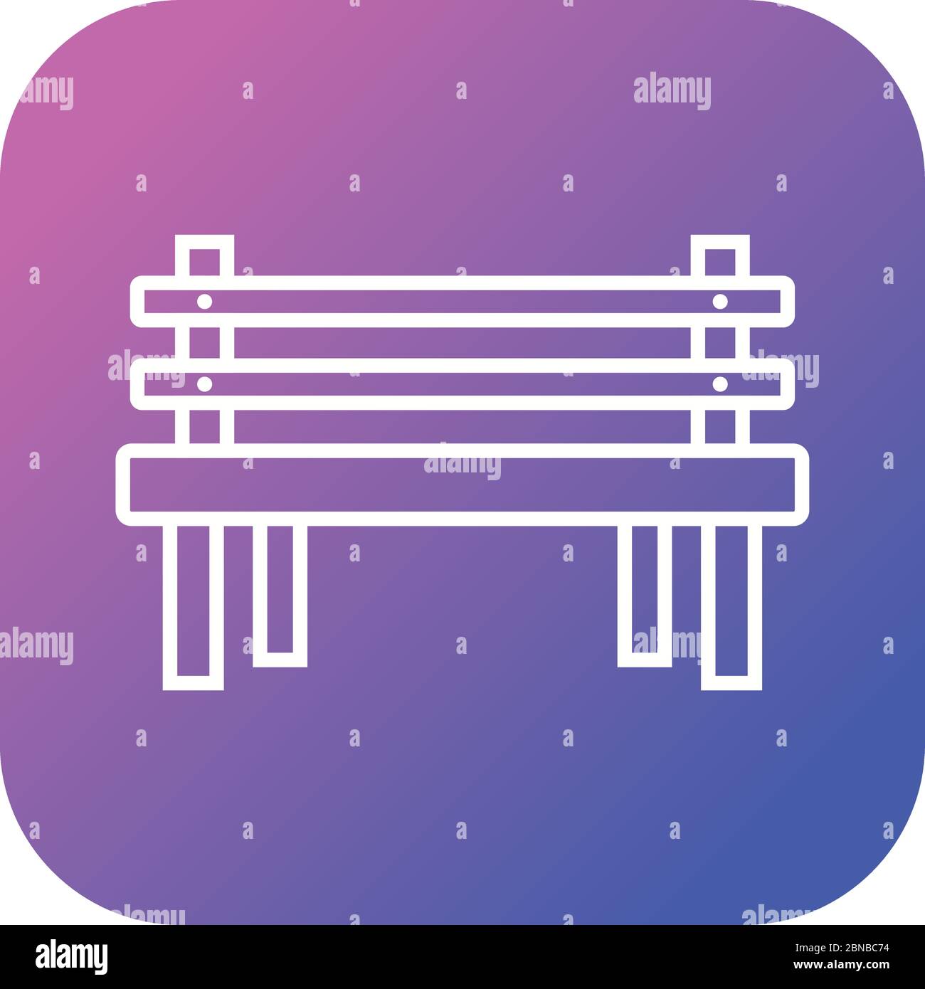 Iconic bench Stock Vector Images - Alamy