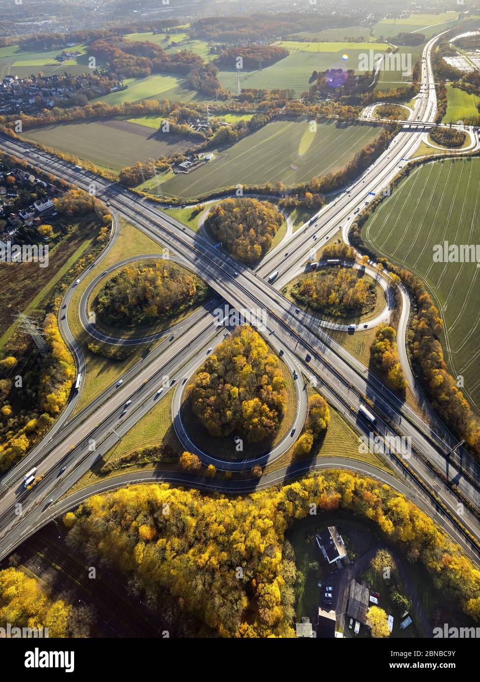 Aerial view exit slip hi-res stock photography and images - Alamy