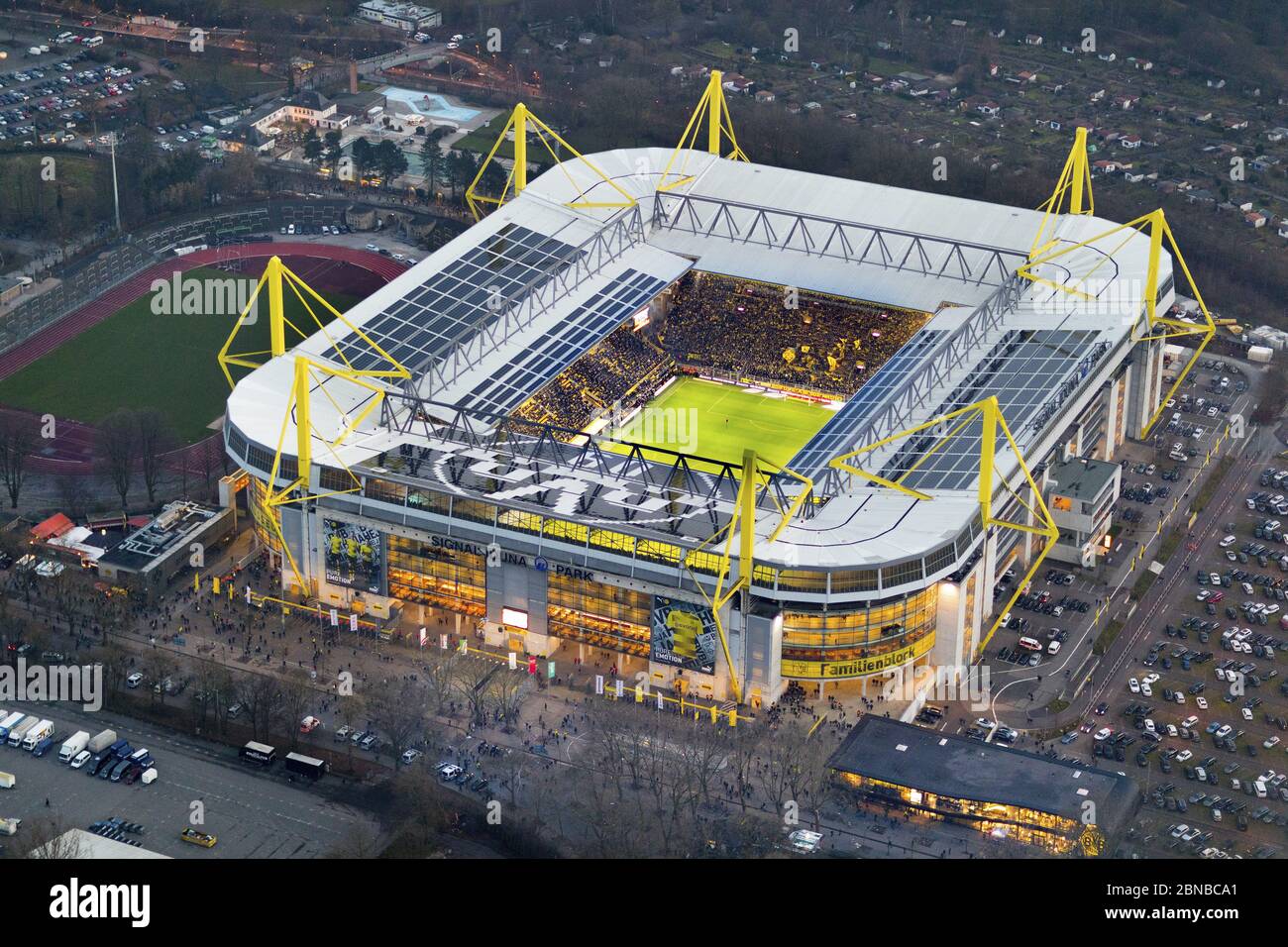 Dortmund stadium aerial hi-res stock photography and images - Alamy