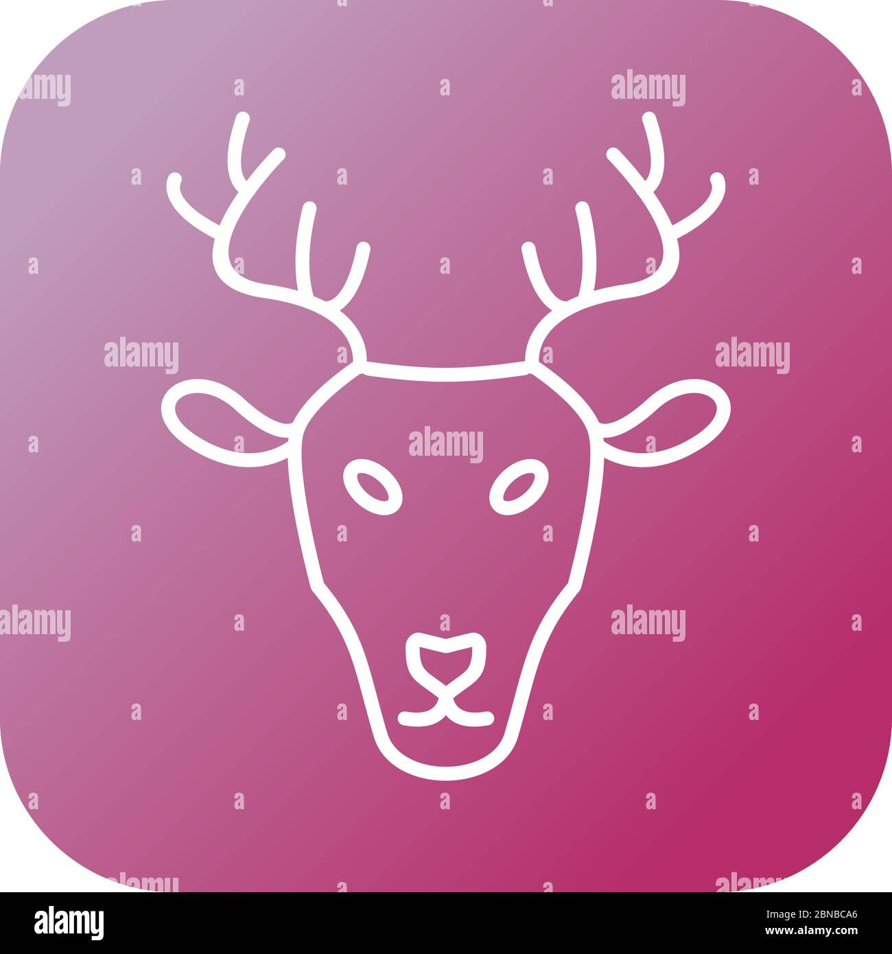 Beautiful Wild Animal Line Vector Icon Stock Vector Image & Art - Alamy