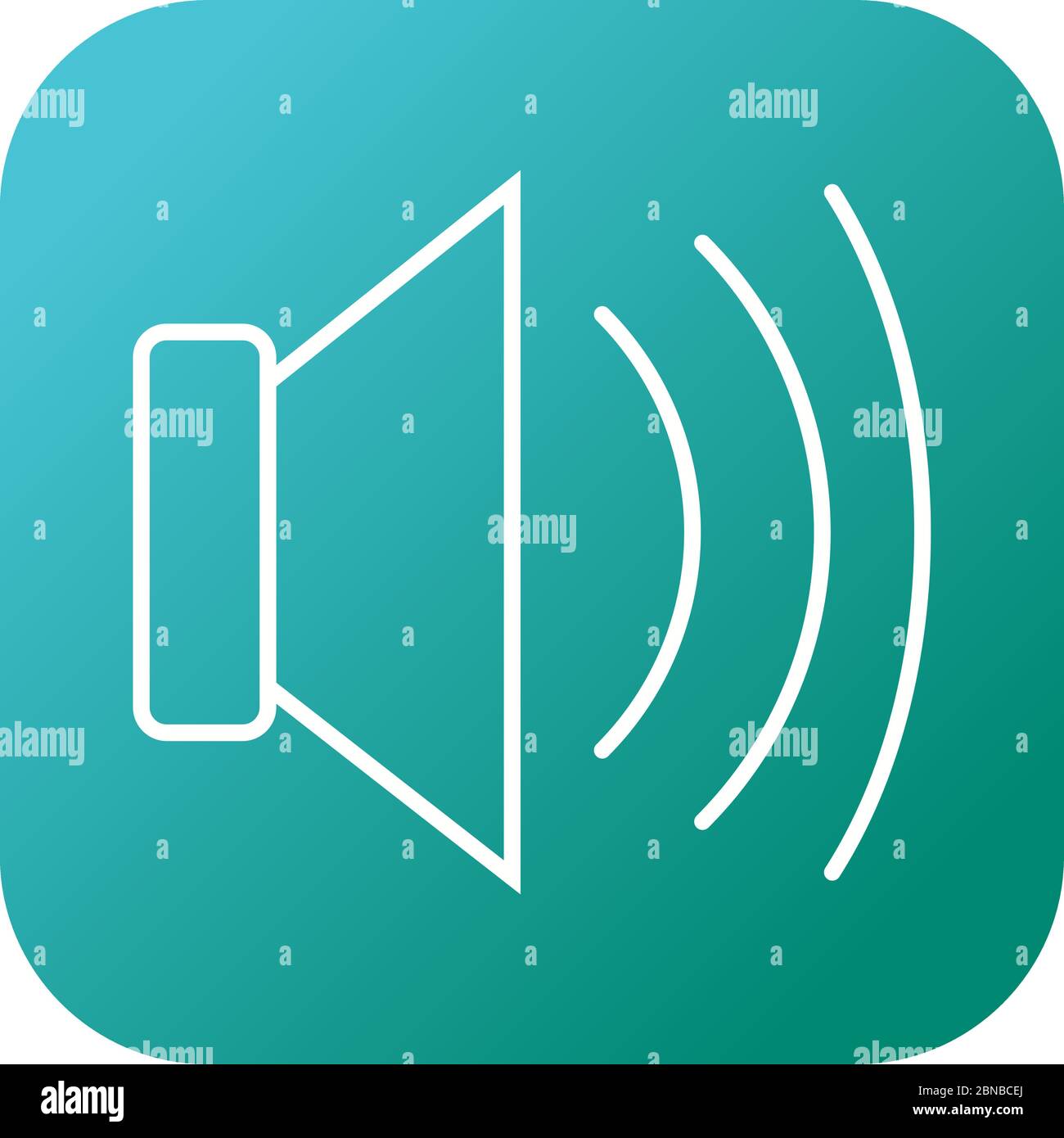 Beautiful Loud Speaker Line Vector Icon Stock Vector Image & Art - Alamy