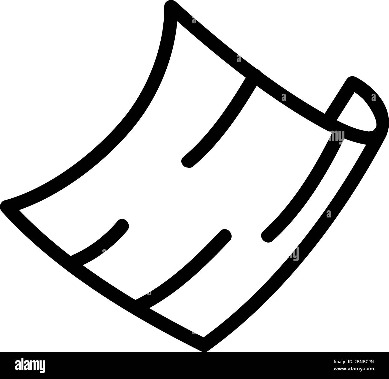 square shaped cleaning napkin icon vector outline illustration Stock ...