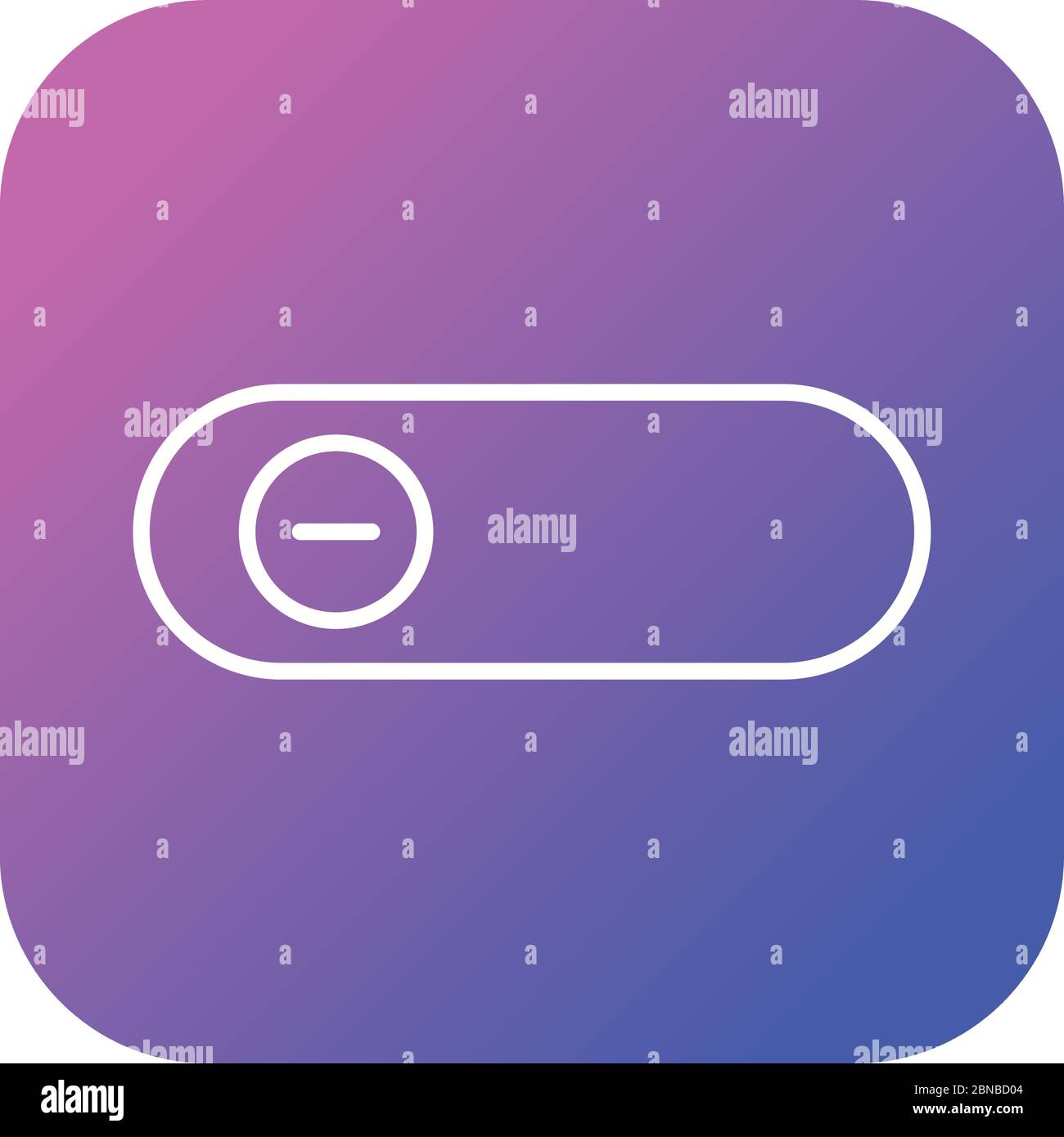 Beautiful Slide Button Line Vector Icon Stock Vector Image & Art - Alamy