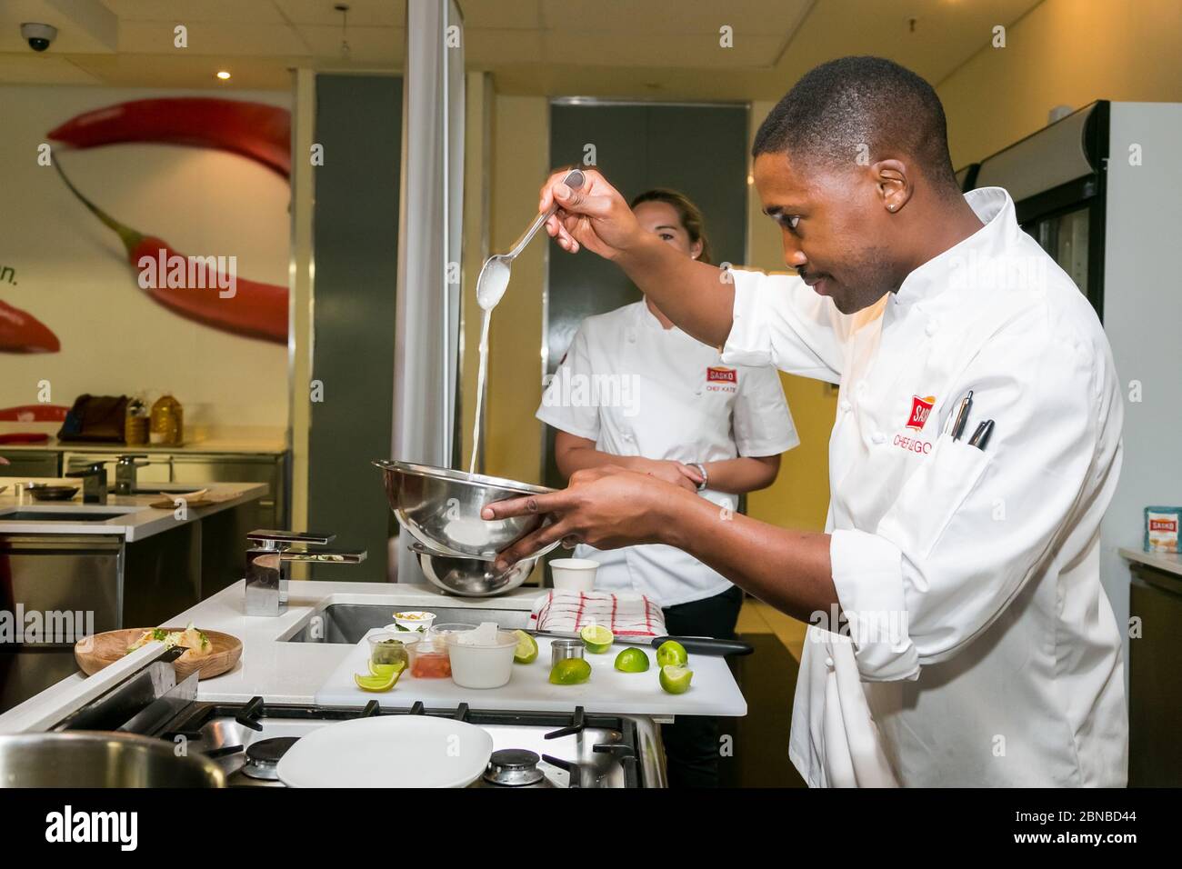 Johannesburg, South Africa - November 10, 2016: Young African Chef ...