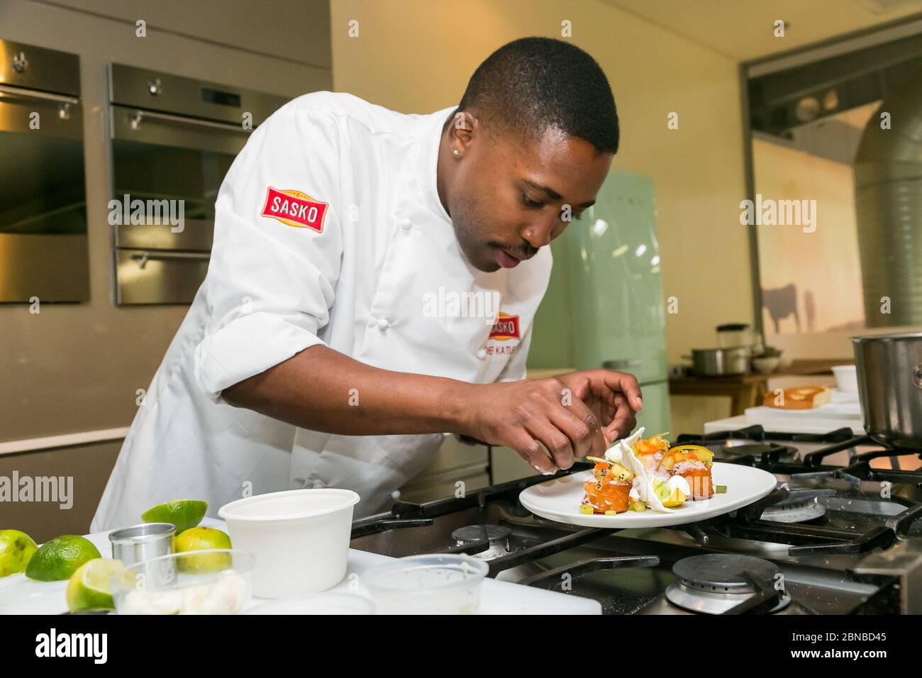 Johannesburg, South Africa - November 10, 2016: Young African Chef ...