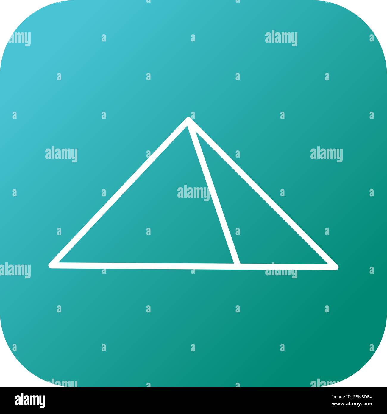 Beautiful pyramid Line Vector Icon Stock Vector Image & Art - Alamy