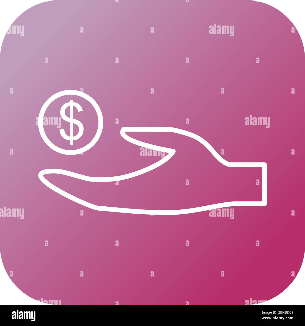 Charity vector line design Stock Vector Images - Alamy