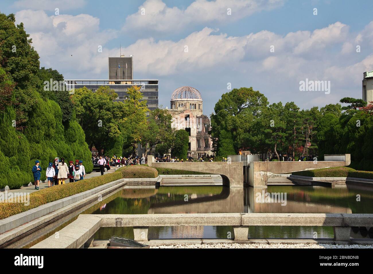 Atomic Bomb Dome in Hiroshima Peace Memorial Park, Japan Stock Photo ...