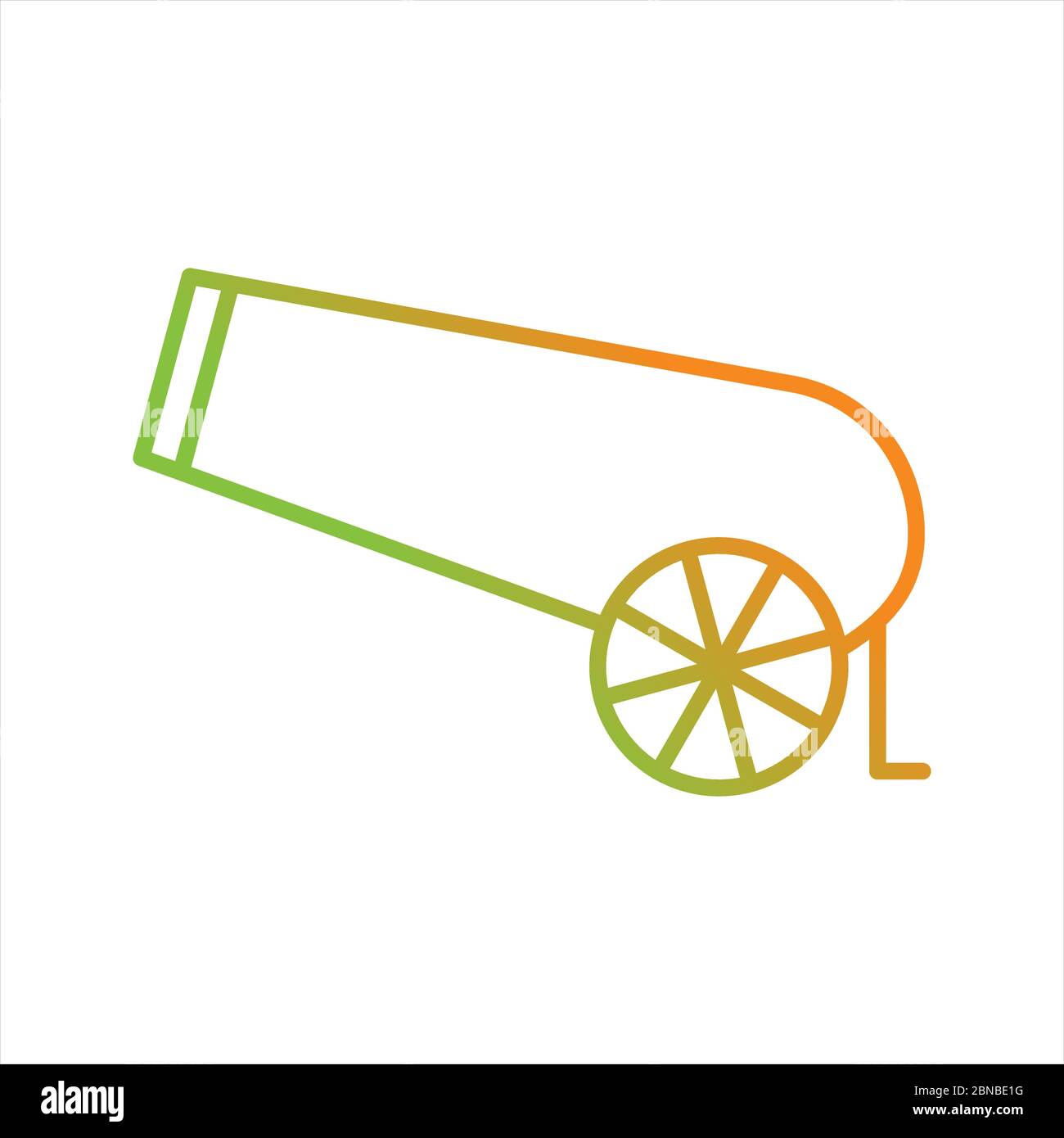 Beautiful Cannon Line Vector Icon Stock Vector Image & Art - Alamy