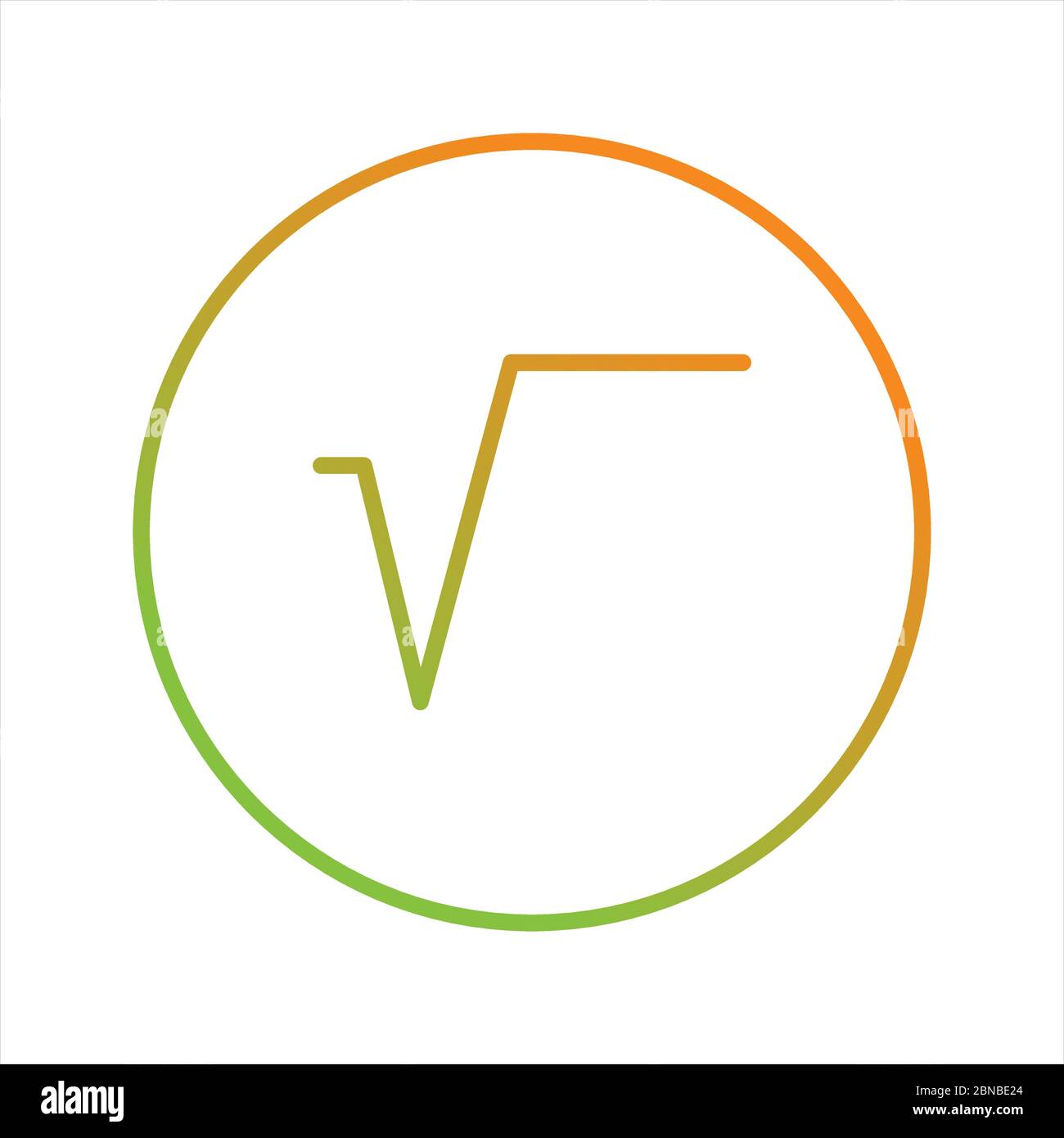 Beautiful Square Root Symbol Line Vector Icon Stock Vector Image & Art ...