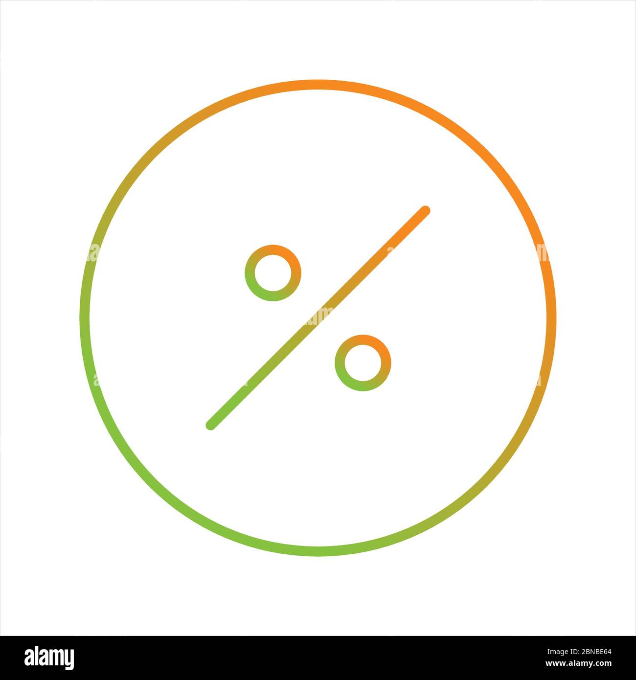 Beautiful Percentage Line Vector Icon Stock Vector Image & Art - Alamy