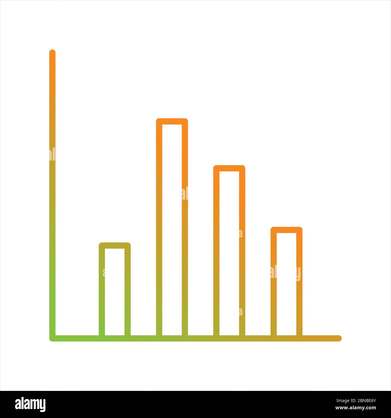 Beautiful Graph Line Line Vector Icon Stock Vector Image & Art - Alamy