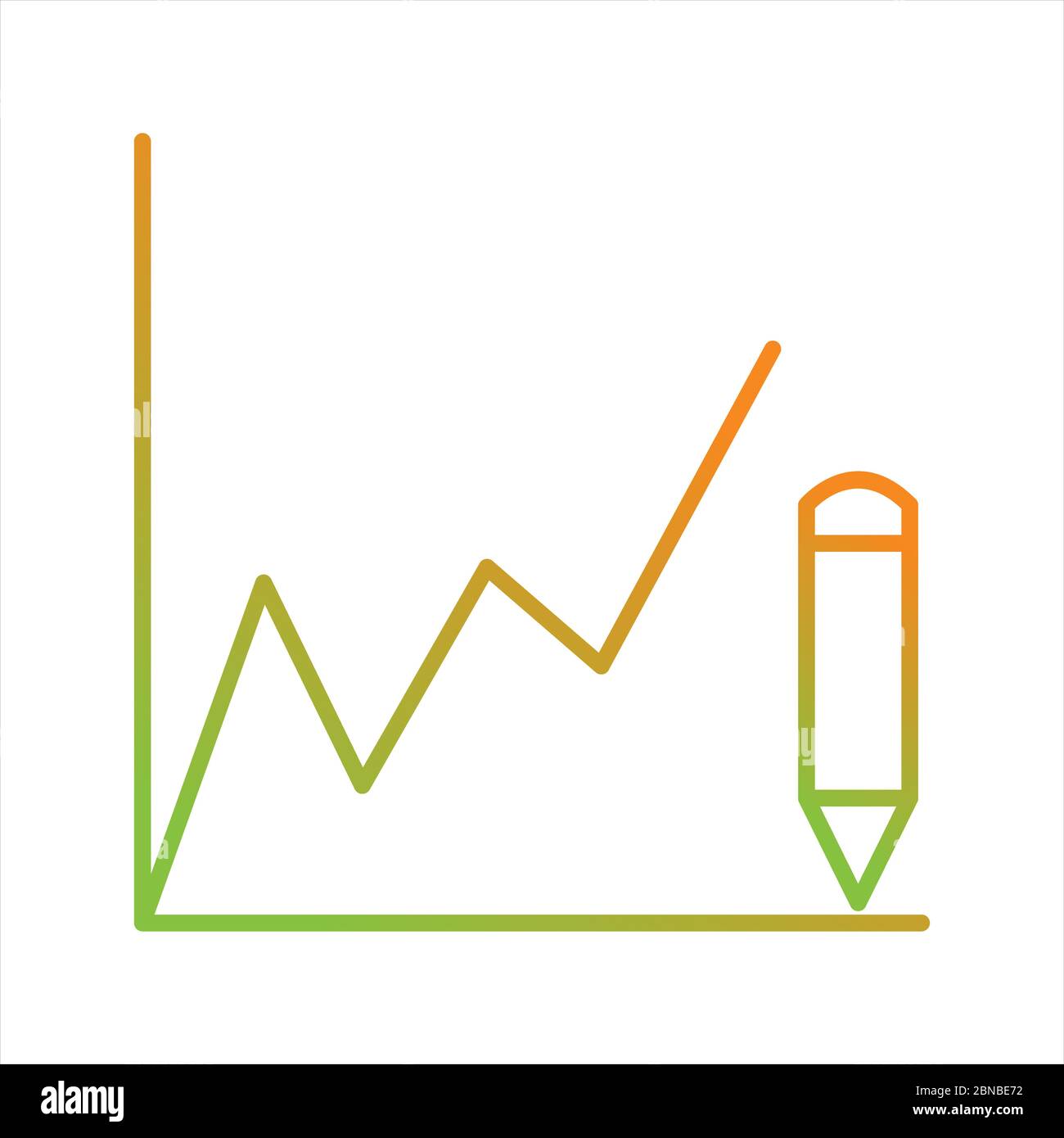 Beautiful Drawing Graphs Line Vector Icon Stock Vector Image & Art - Alamy