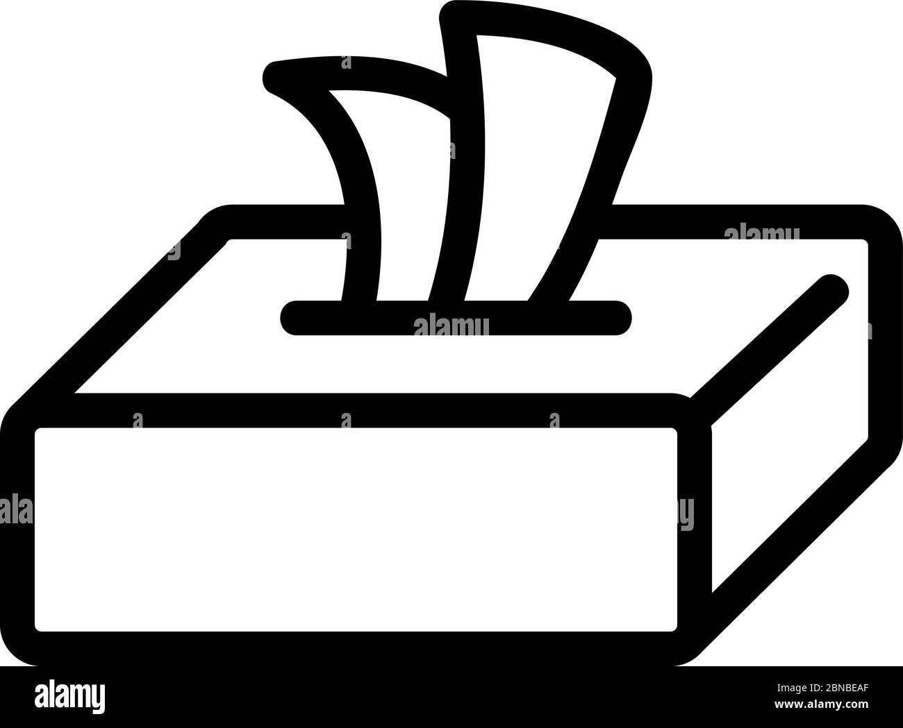 box of dry wipes icon vector outline illustration Stock Vector Image ...