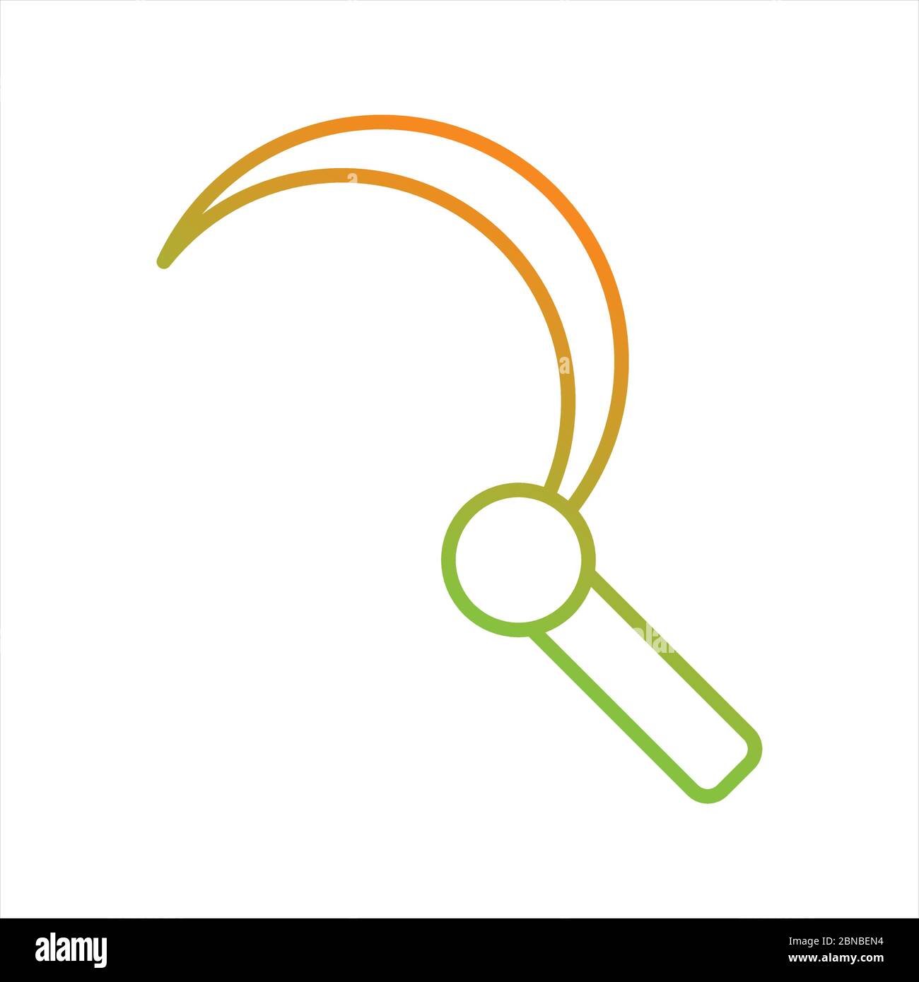 Beautiful Sickle Line Vector Icon Stock Vector Image & Art - Alamy