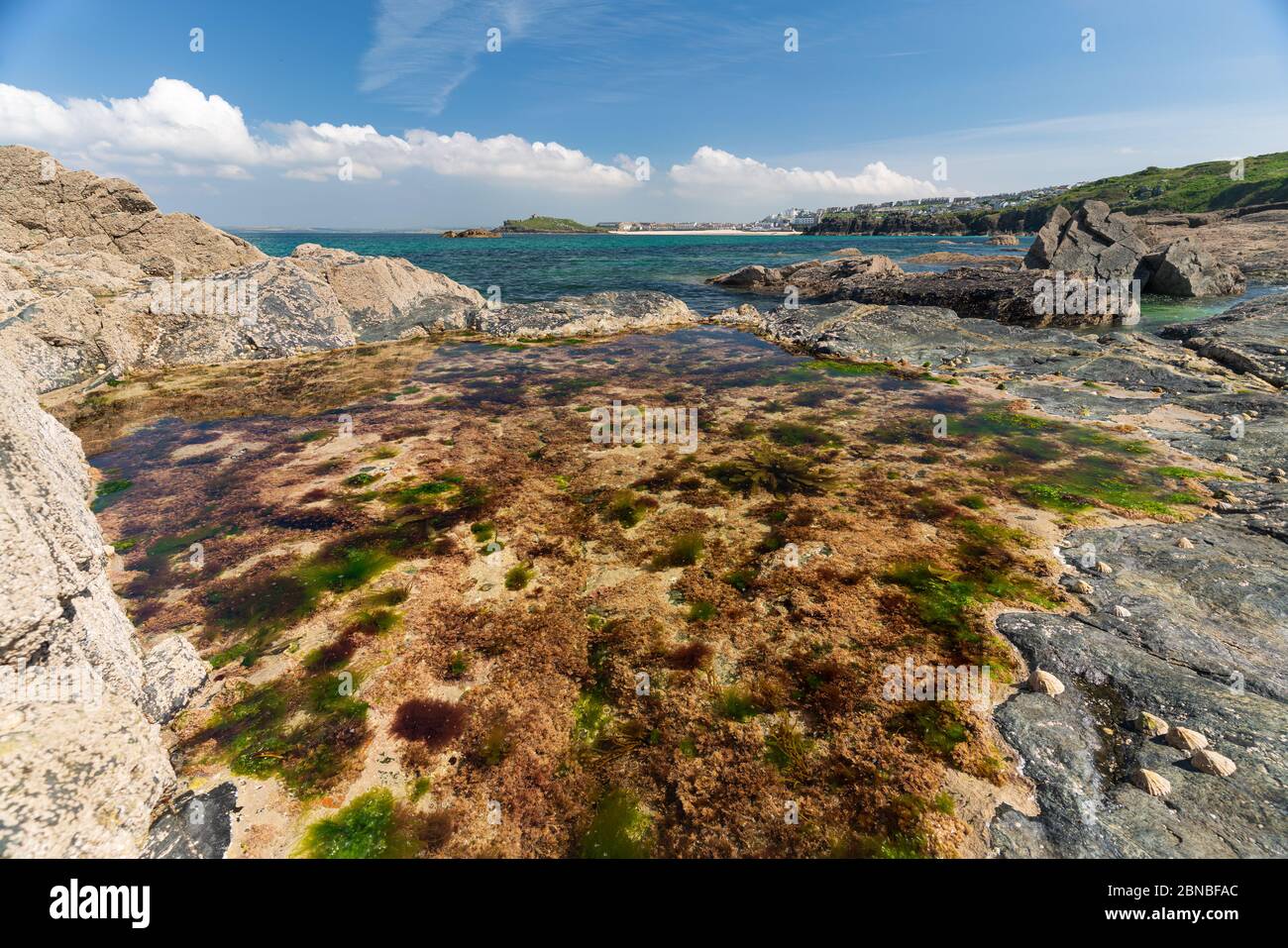 Clodgy Point Rock pool Stock Photo - Alamy