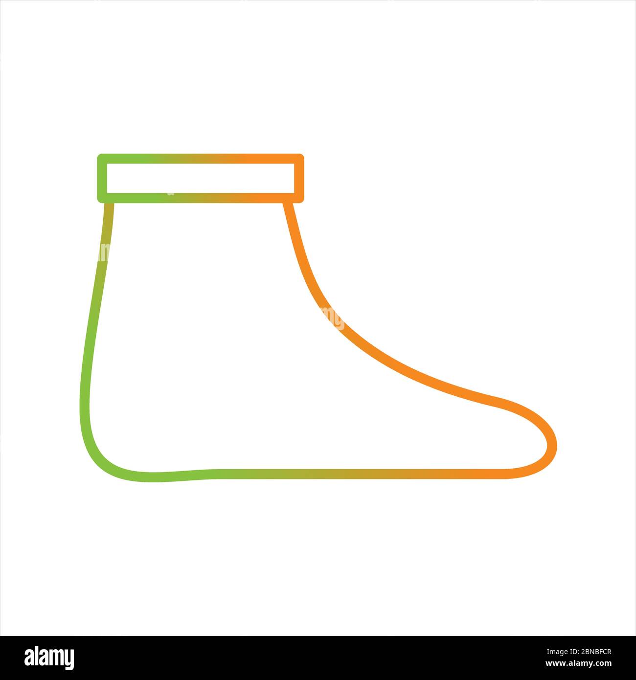 Beautiful Sock Line Vector Icon Stock Vector Image & Art - Alamy