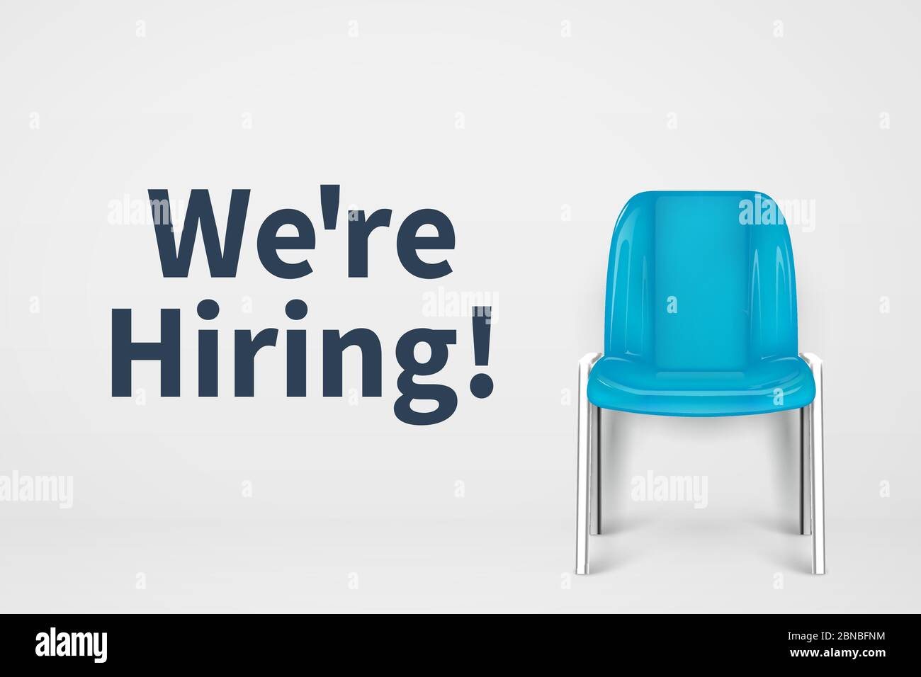 We are hiring concept. Vacant office chair. Empty seat business ...