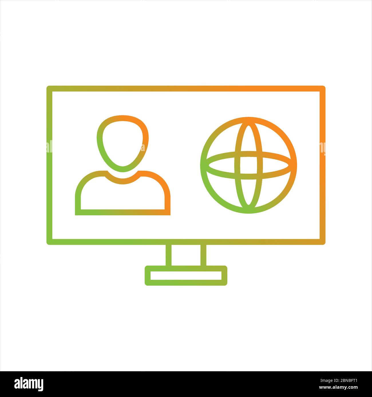 Beautiful News On Television Vector Icon Stock Vector Image & Art - Alamy