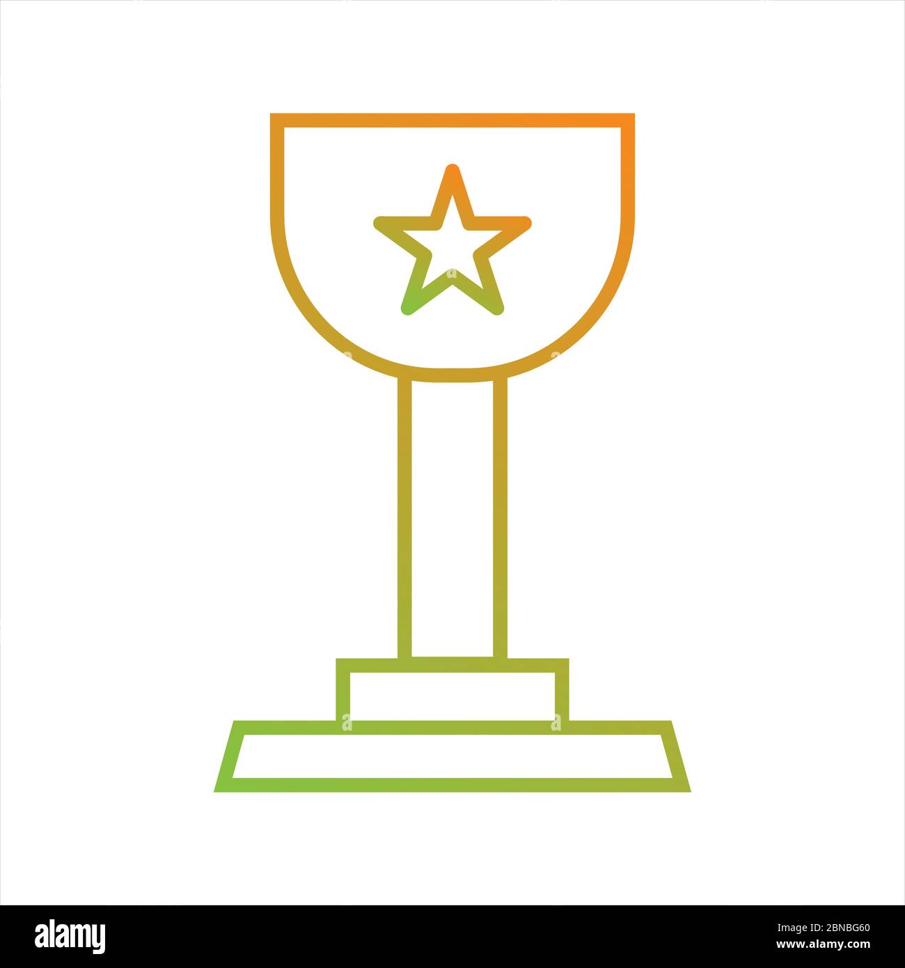 Beautiful Trophy Line Vector Icon Stock Vector Image & Art - Alamy