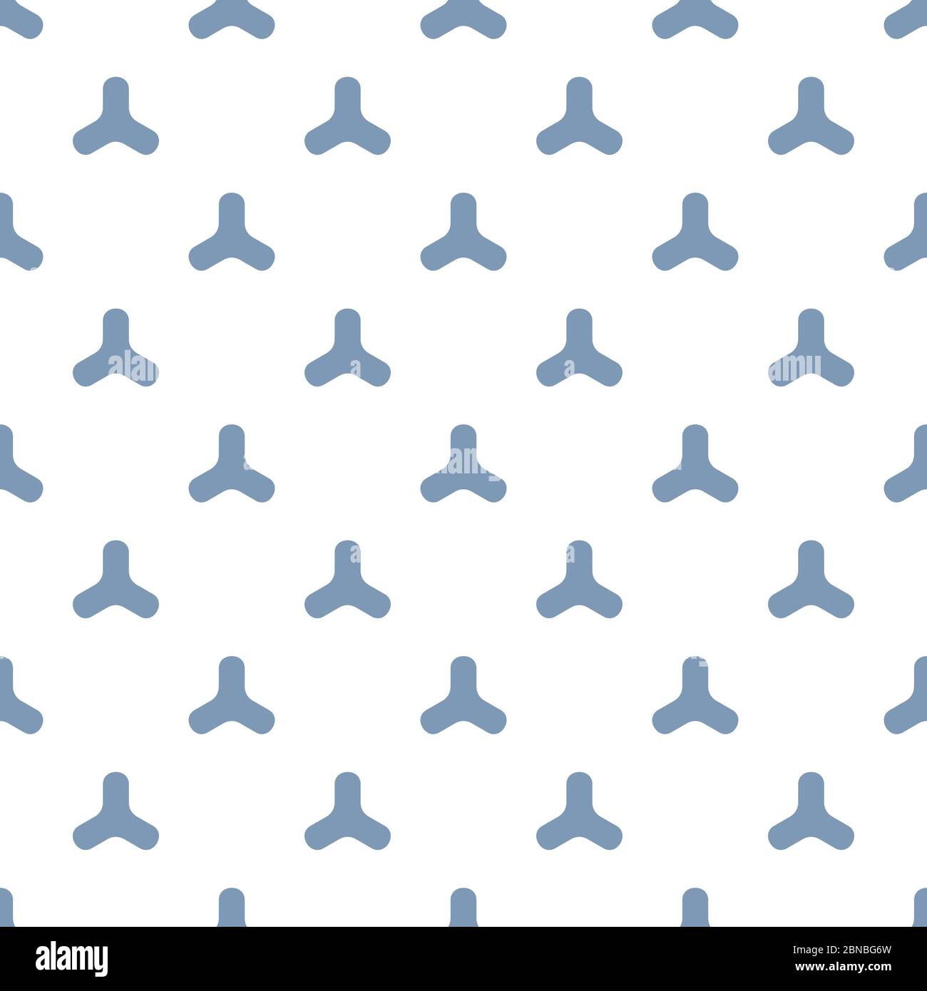 Vector Seamless Blue Rounded trinity triangle Shape Pattern Abstract ...