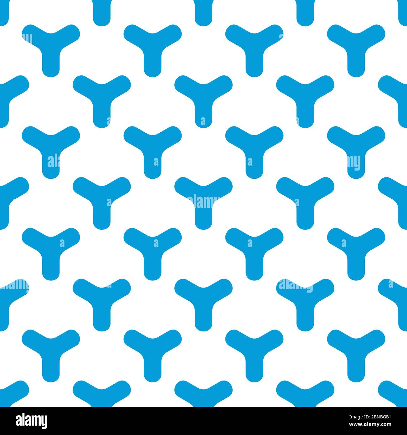 Vector Seamless Blue Rounded trinity triangle Shape Pattern Abstract ...