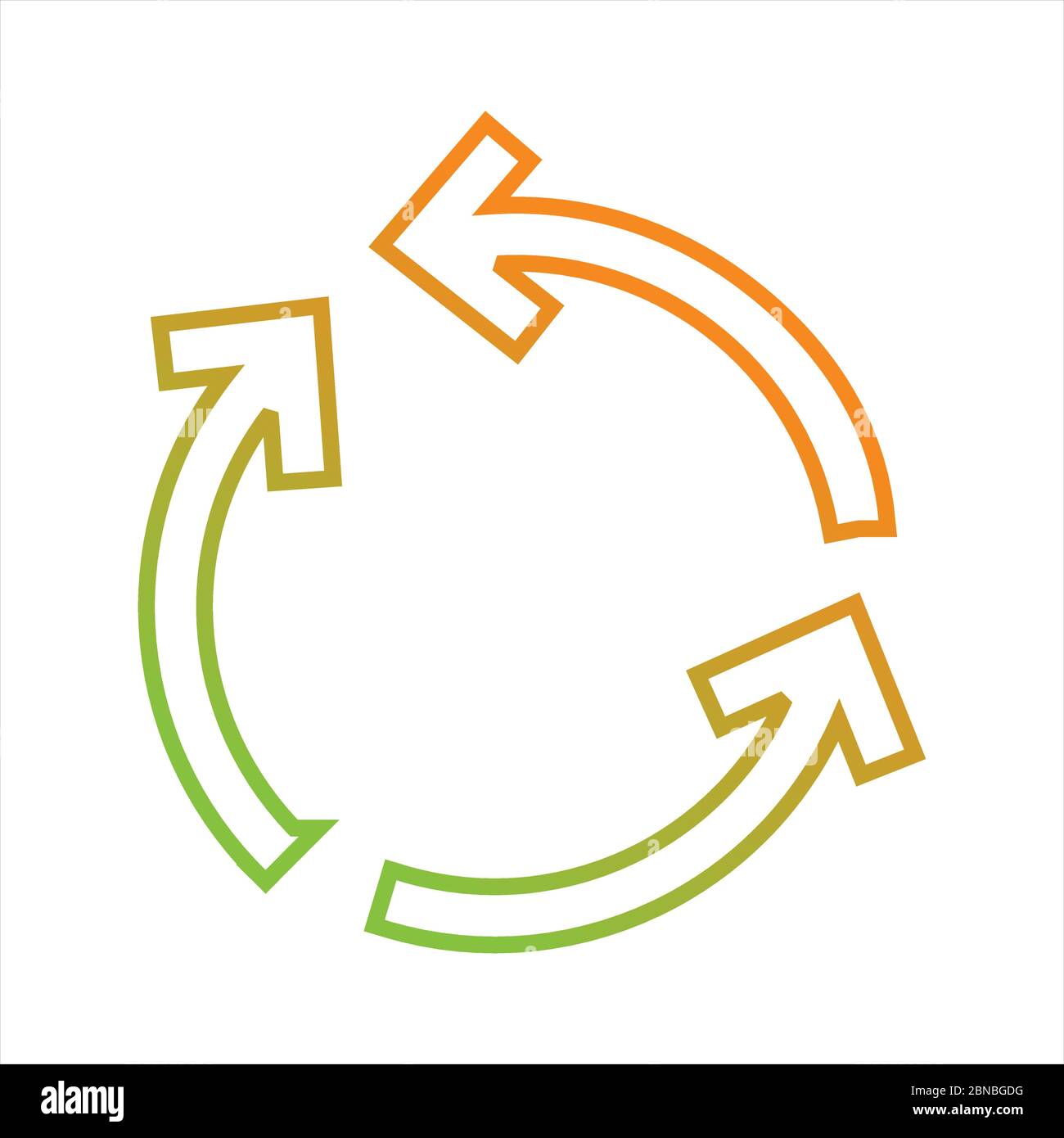 Beautiful Cycle Arrow Line Vector Icon Stock Vector Image & Art - Alamy