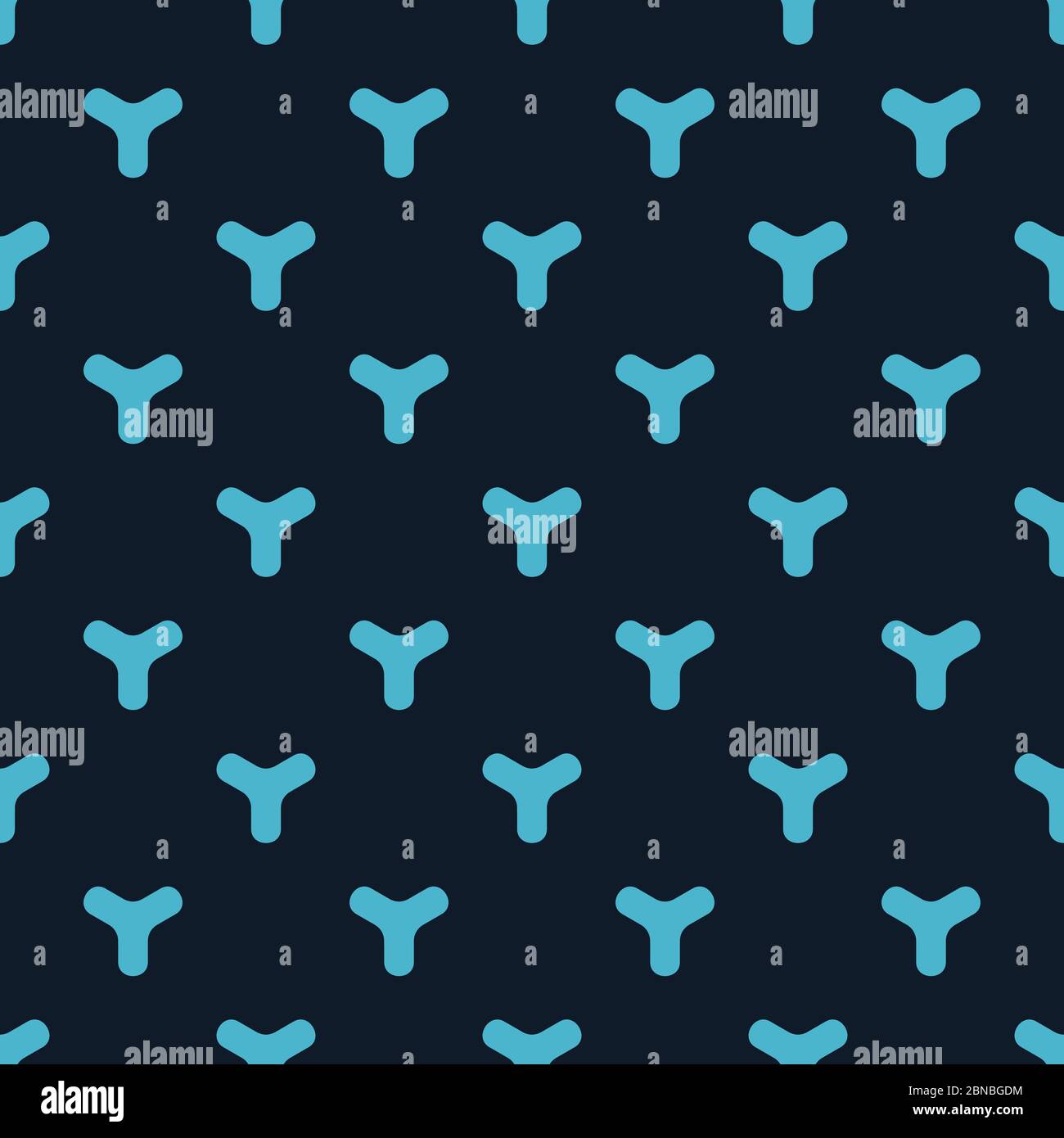 Vector Seamless Blue Rounded trinity triangle Shape Pattern Abstract ...