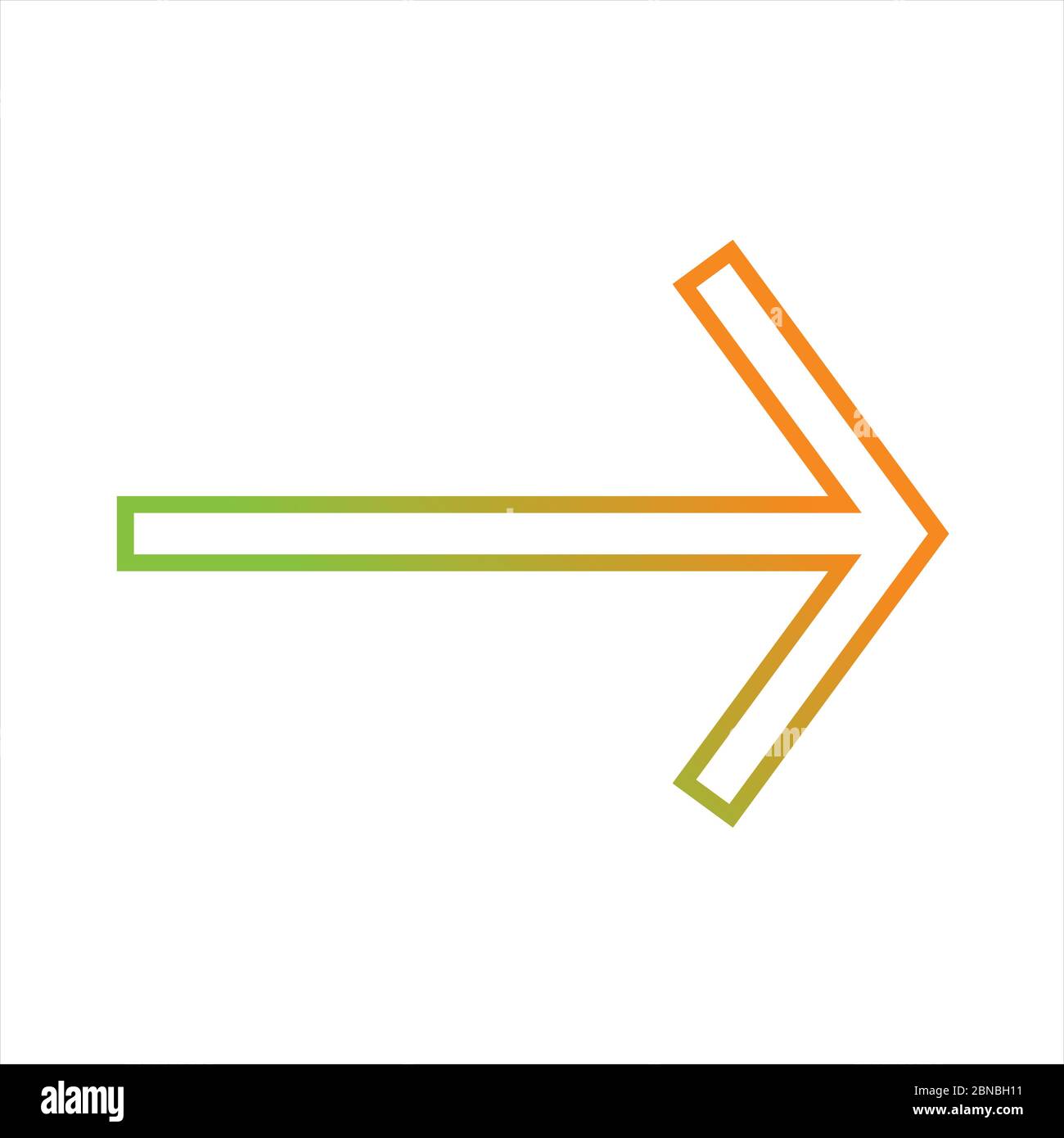 Beautiful Right Arrow Line Vector Icon Stock Vector Image & Art - Alamy