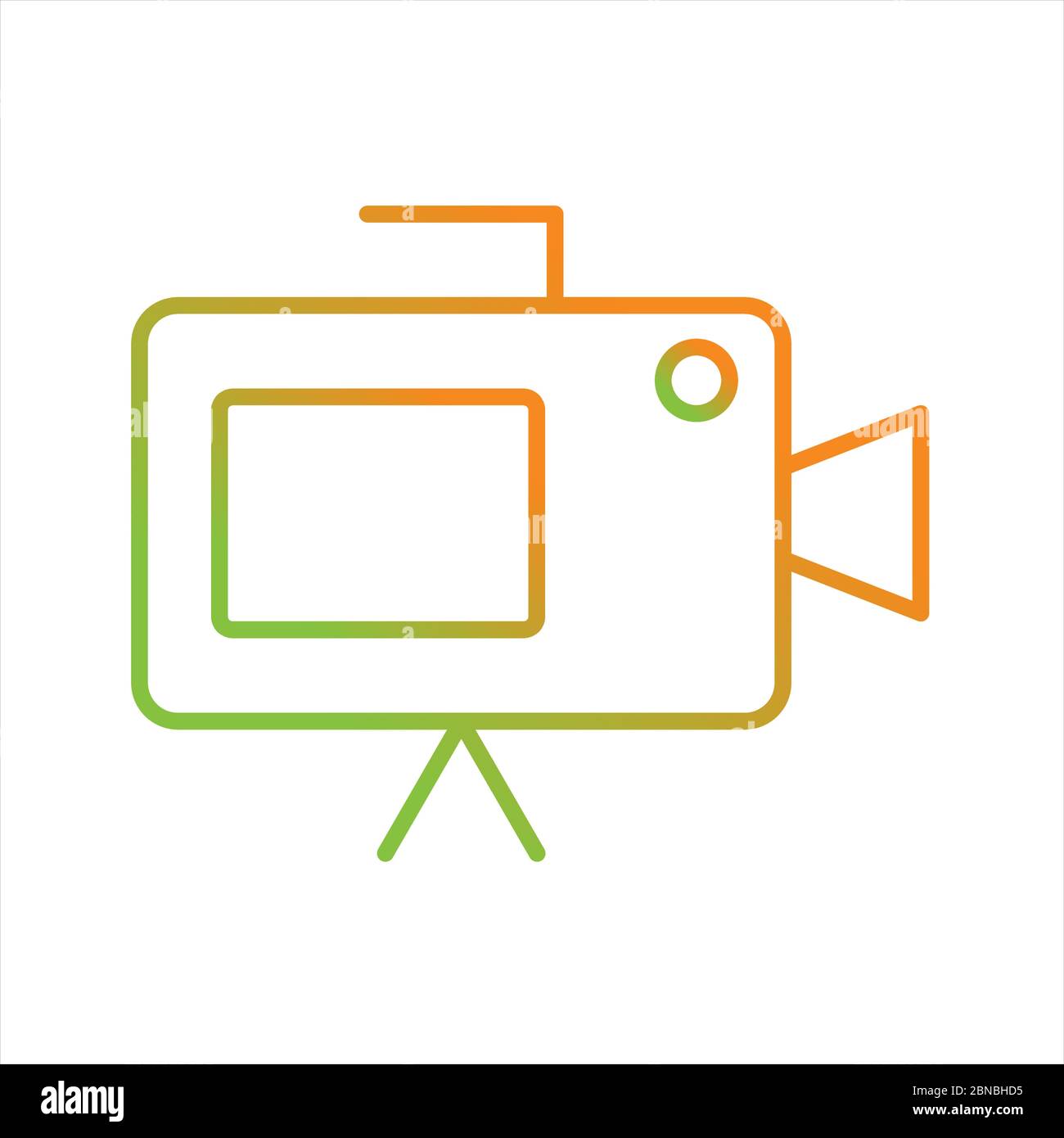 Beautiful Video Camera Line Vector Icon Stock Vector Image & Art - Alamy