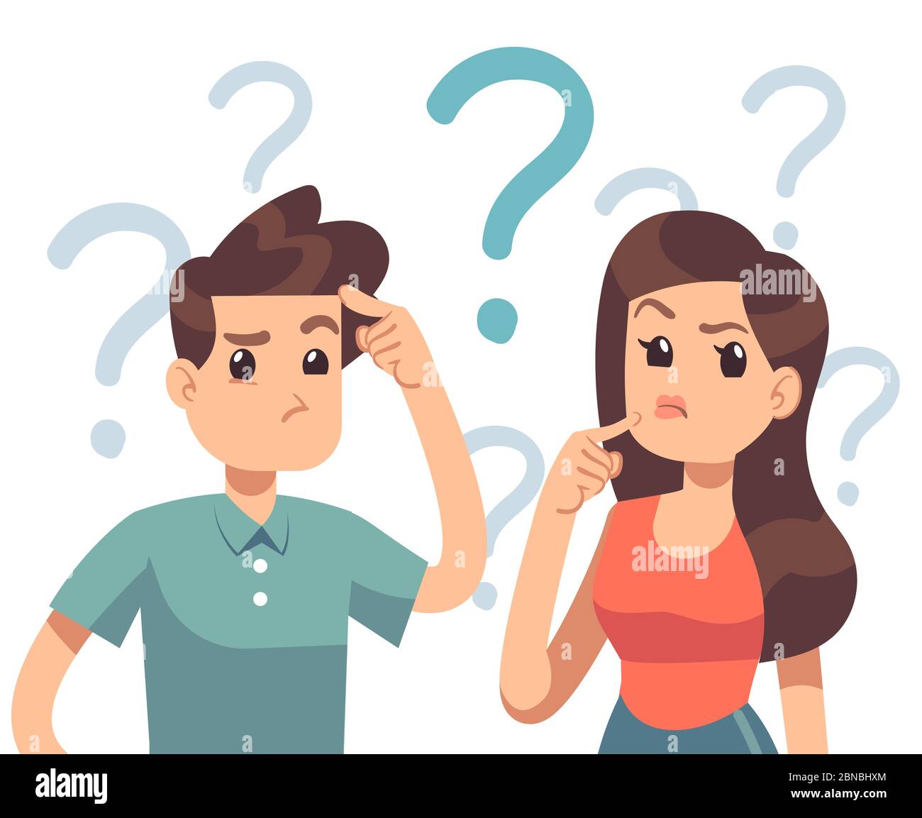 Troubled Woman Stock Vector Images Alamy