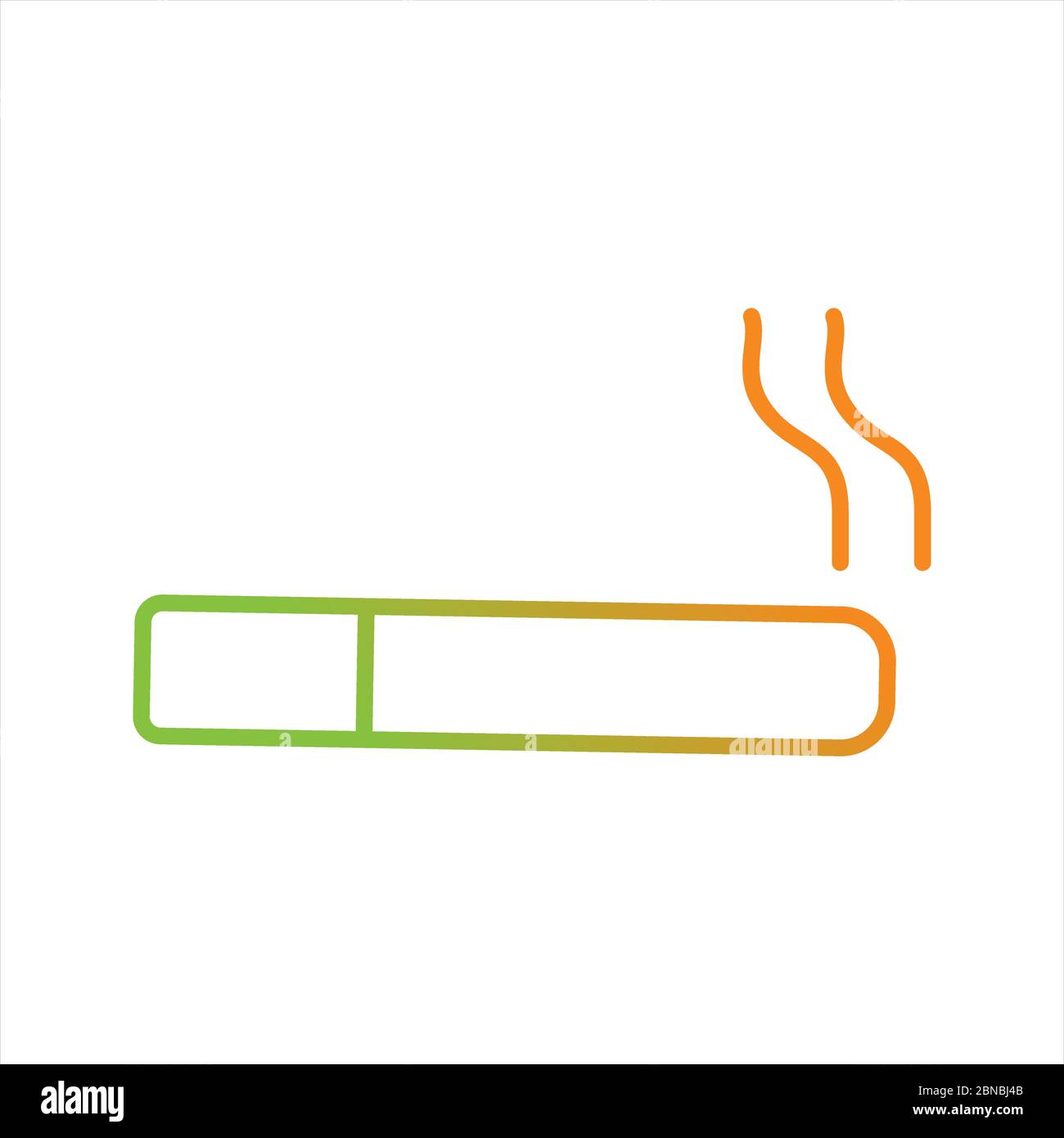 Beautiful Cigarette Line Vector Icon Stock Vector Image & Art - Alamy
