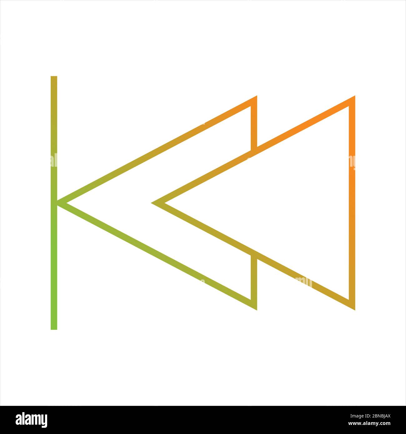 Beautiful Left arrow Line Vector Icon Stock Vector Image & Art - Alamy