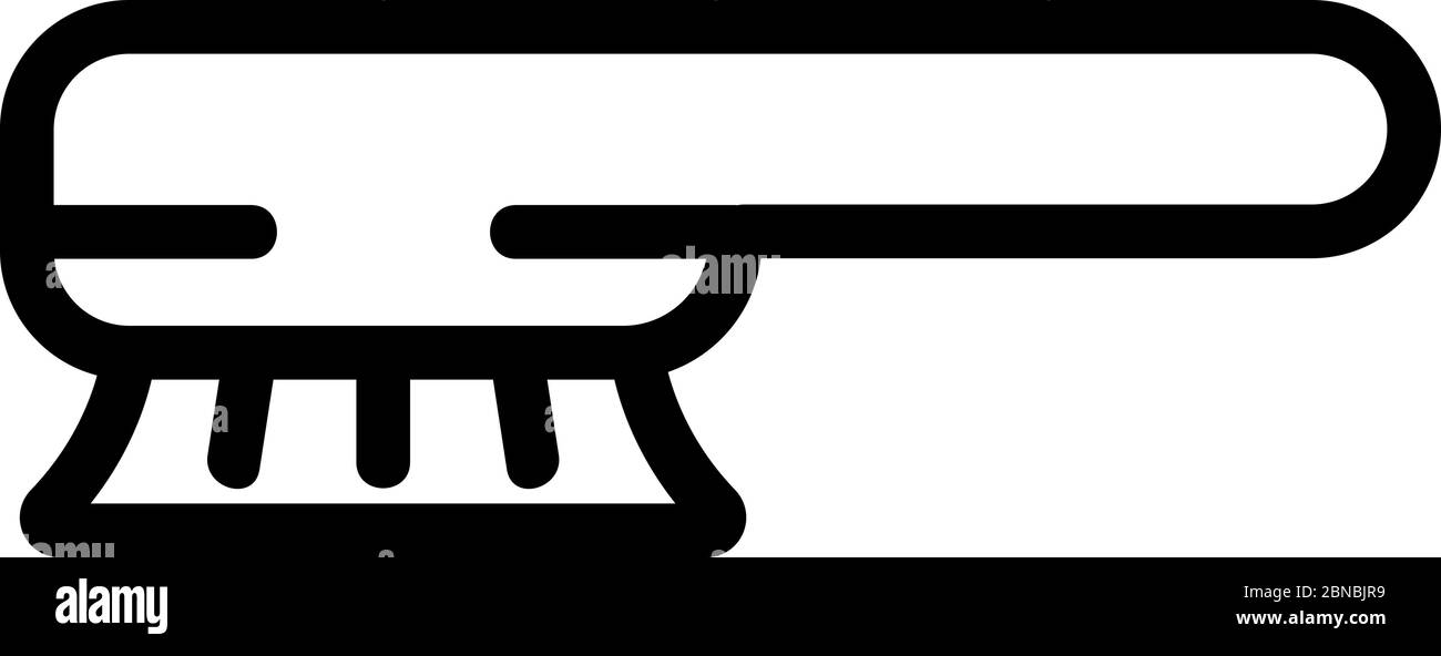 shoe brush icon vector outline illustration Stock Vector Image & Art ...