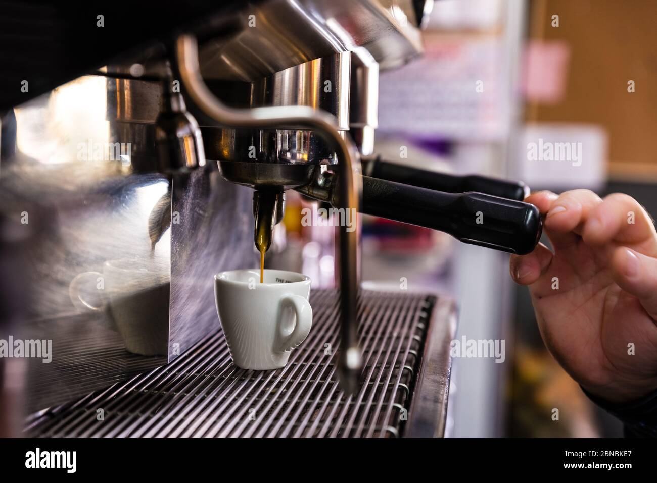 Clean coffee machine close hi-res stock photography and images - Alamy