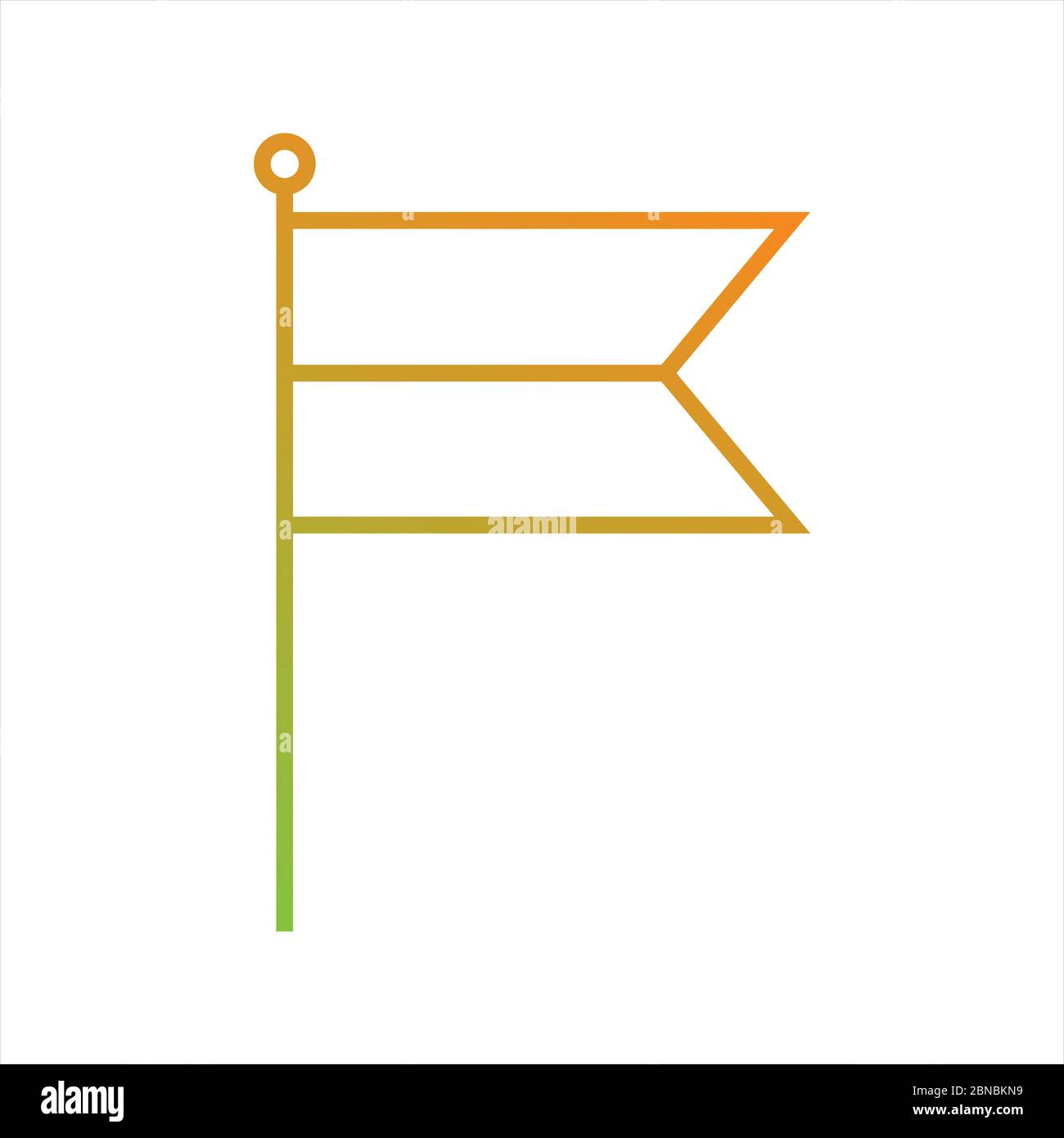 Beautiful Flag Line Vector Icon Stock Vector Image & Art - Alamy